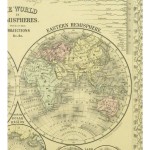 Map - The World, 1867 - Original Art, Antique Maps & Prints