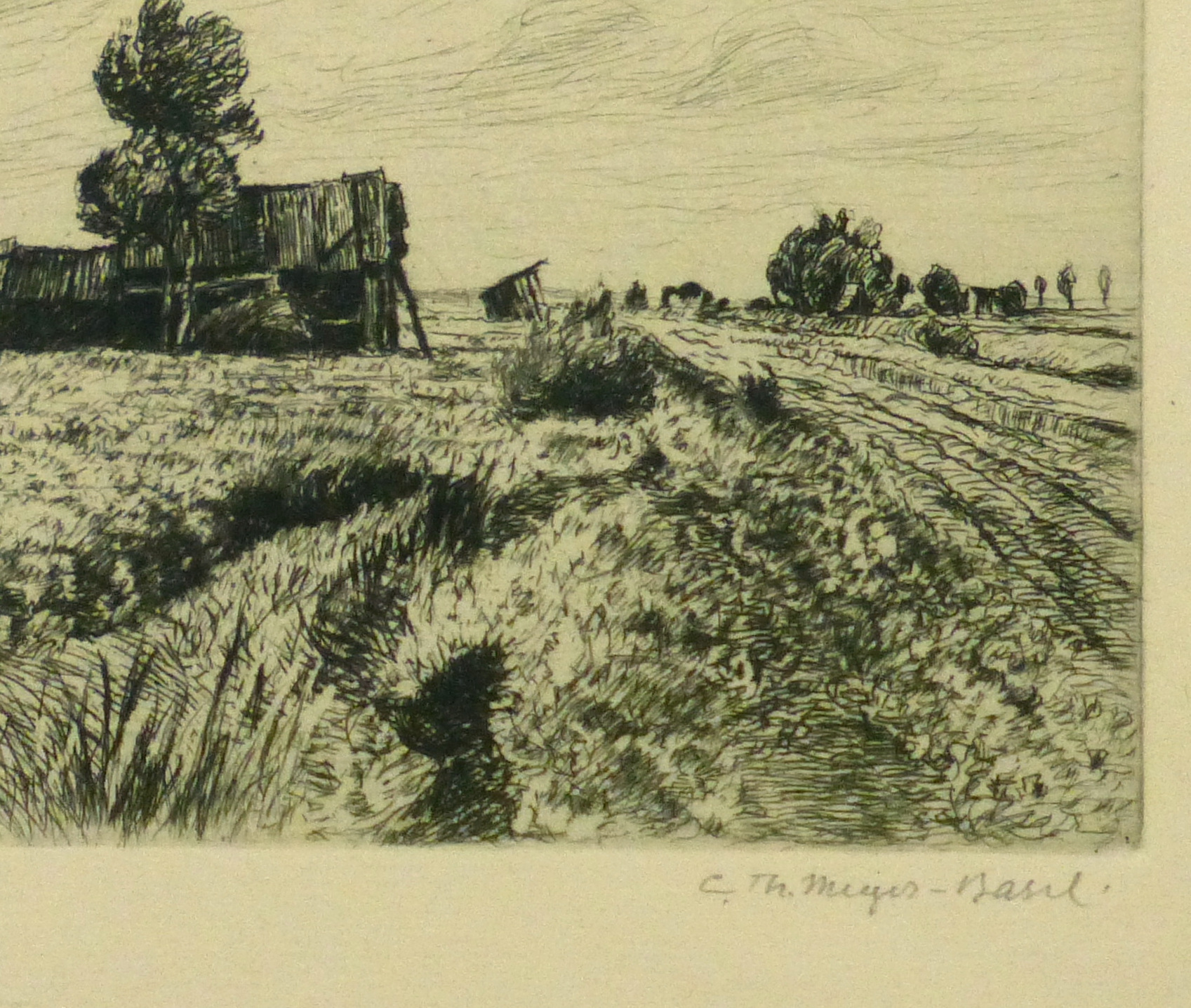 Etching - Rural Remains - Original Art, Antique Maps & Prints