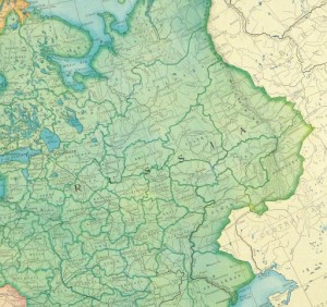 Map Europe, 1899