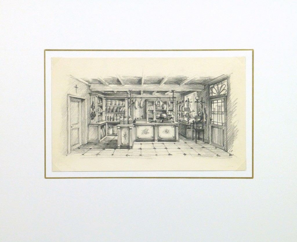 Pencil Drawing General Store, circa 1950