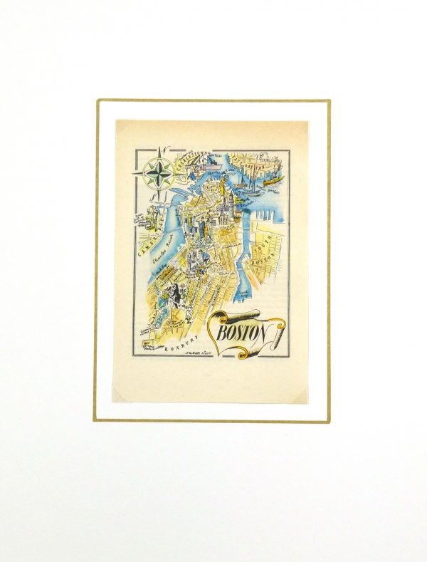 Boston Pictorial Map, 1946