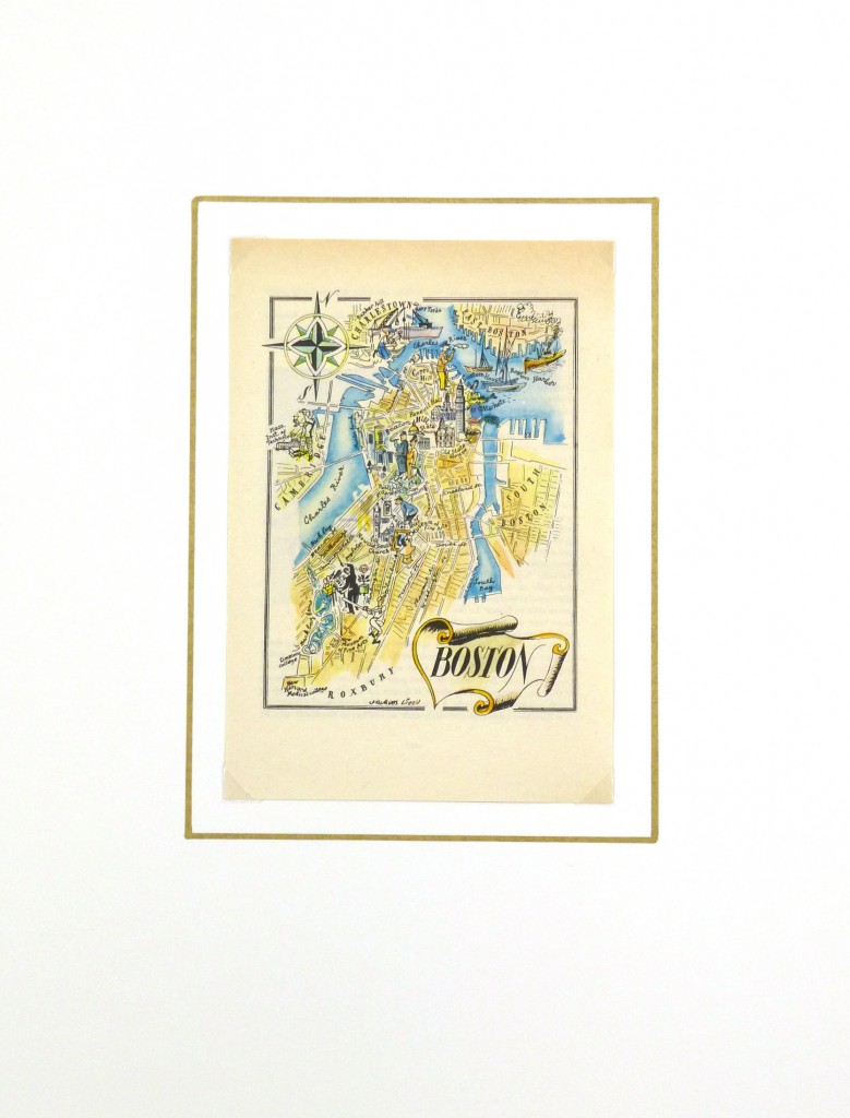 Boston Pictorial Map, 1946