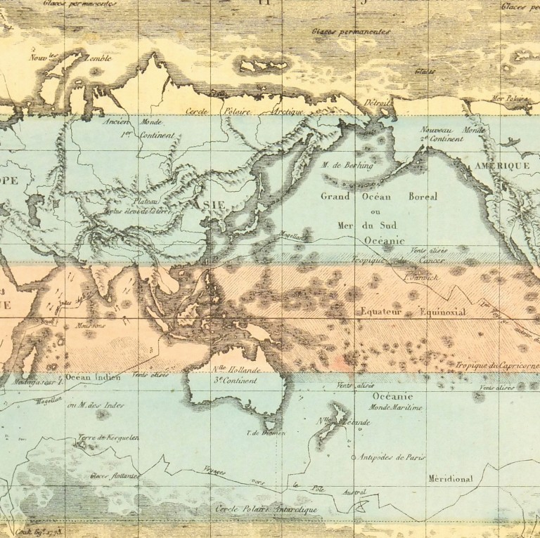 World Map, 1877 - Original Art, Antique Maps & Prints