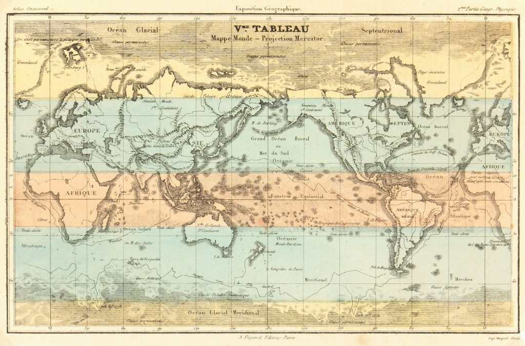 World Map, 1877 - Original Art, Antique Maps & Prints