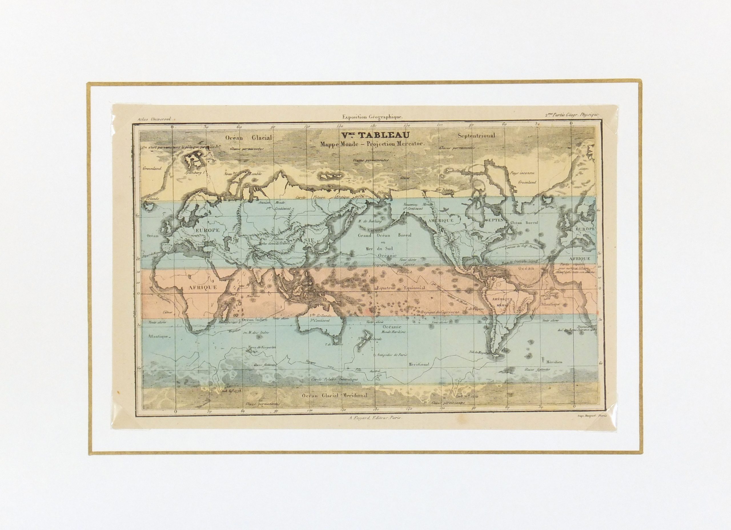 World Map, 1877 - Original Art, Antique Maps & Prints