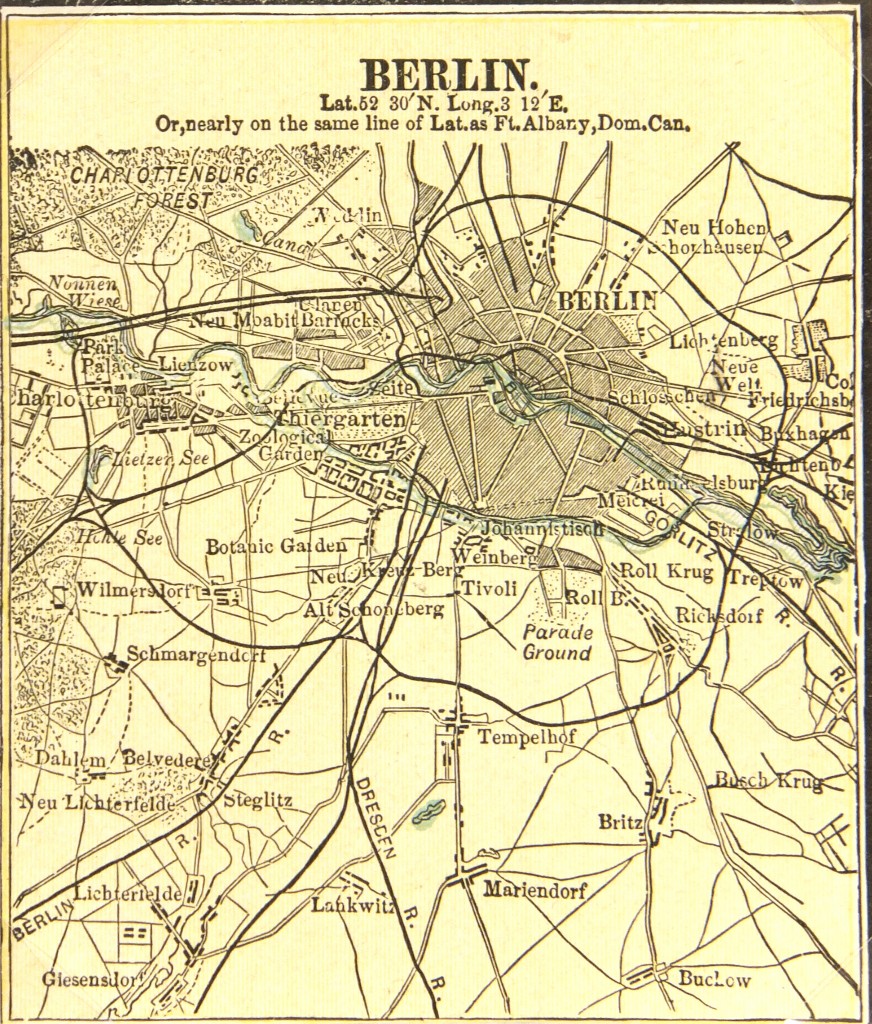 Berlin Map, 1889 - Original Art, Antique Maps & Prints