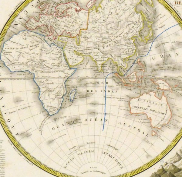 Map of the World, 1842 - Original Art, Antique Maps & Prints