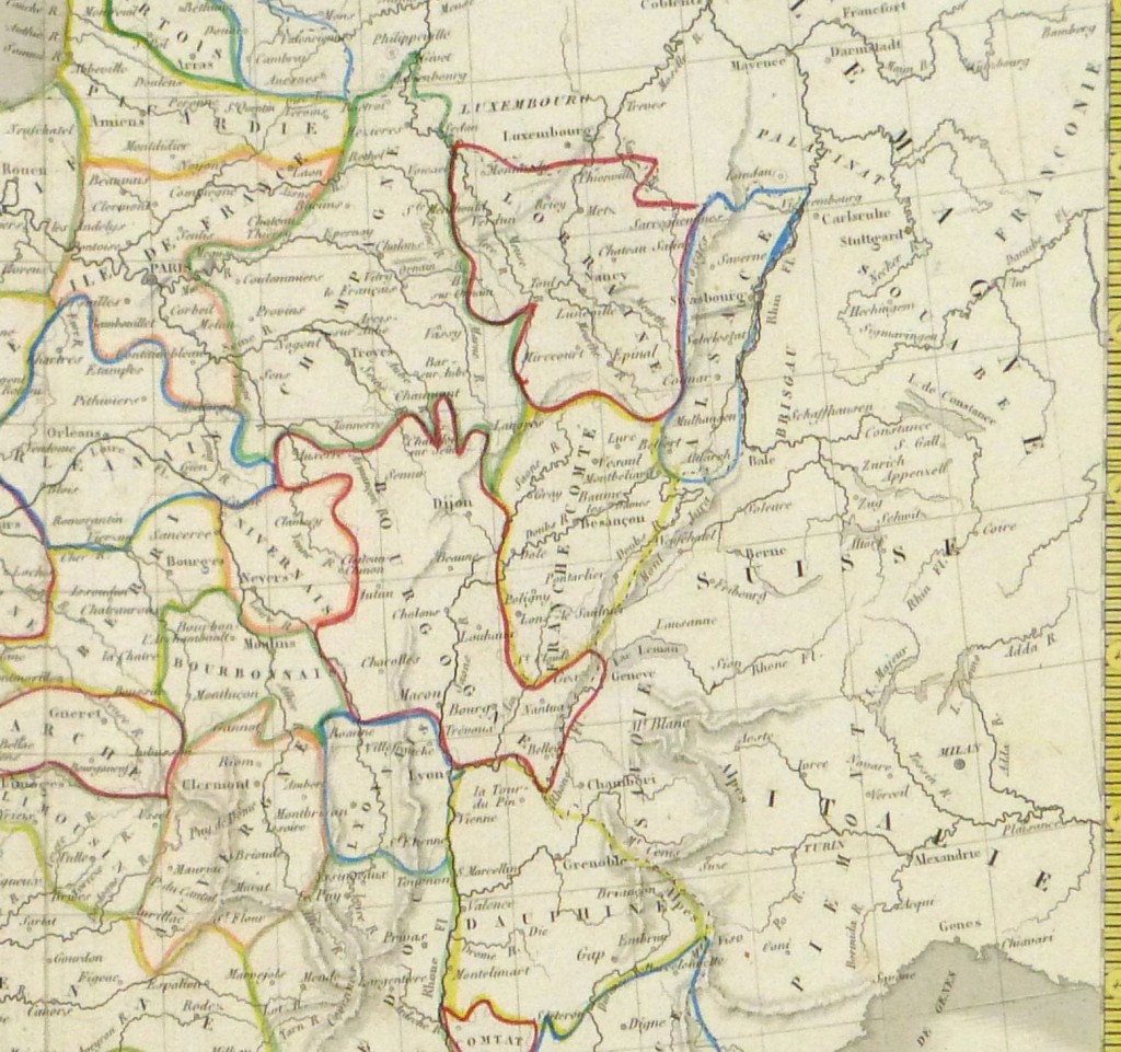 France Map, 1842 - Original Art, Antique Maps & Prints
