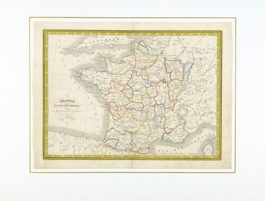 France Map, 1842 - Original Art, Antique Maps & Prints