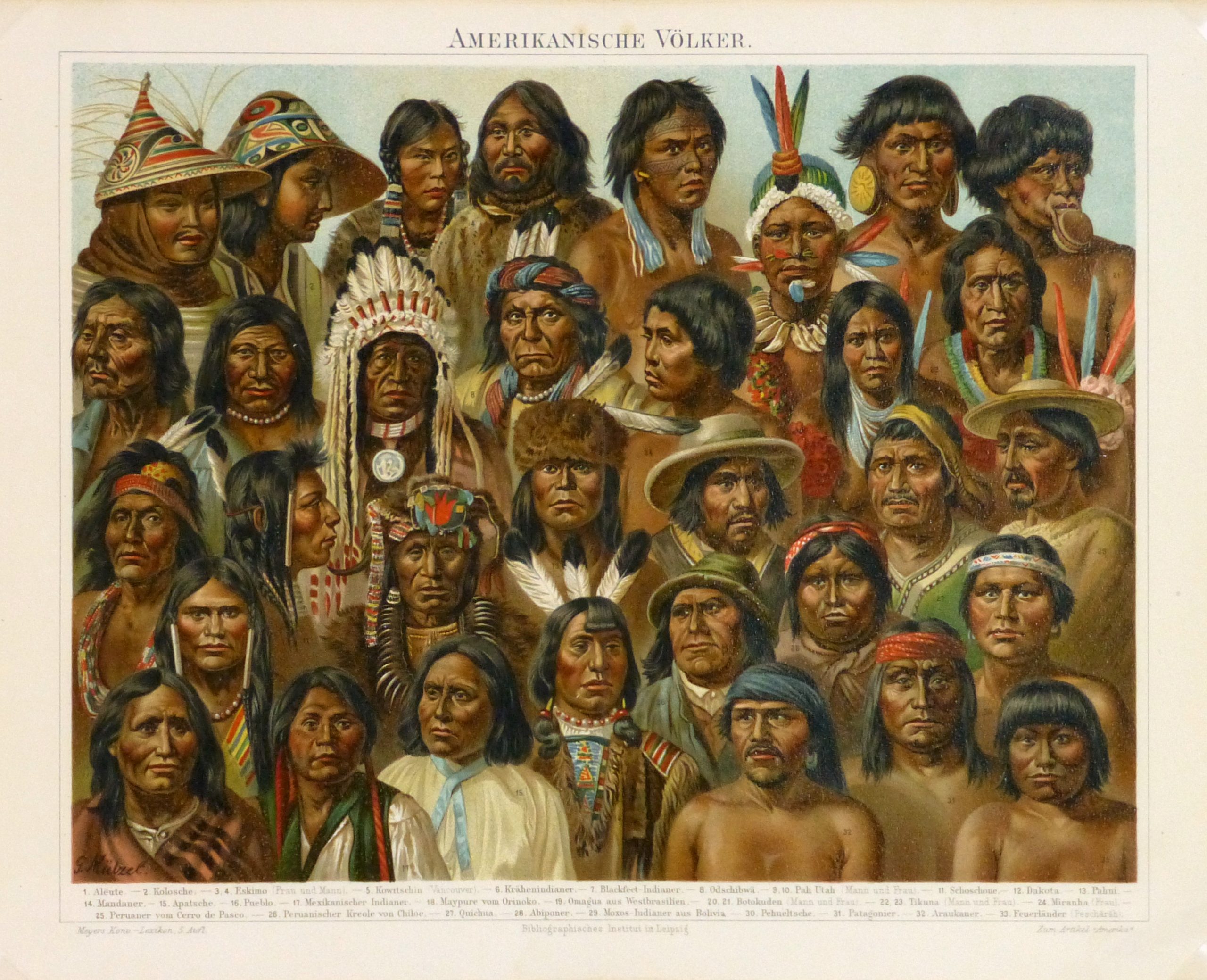 Native Americans Print, 1886