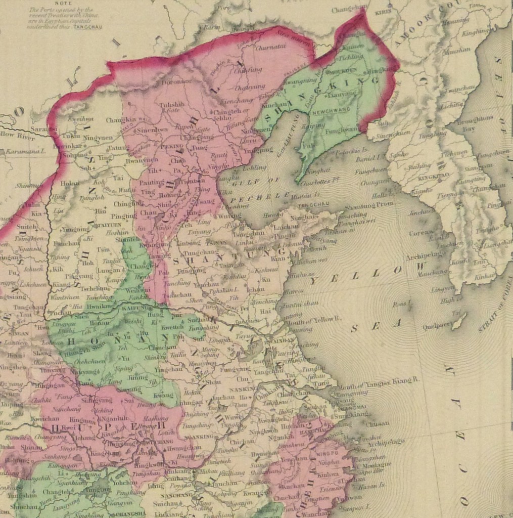 China Map, 1868 - Original Art, Antique Maps & Prints