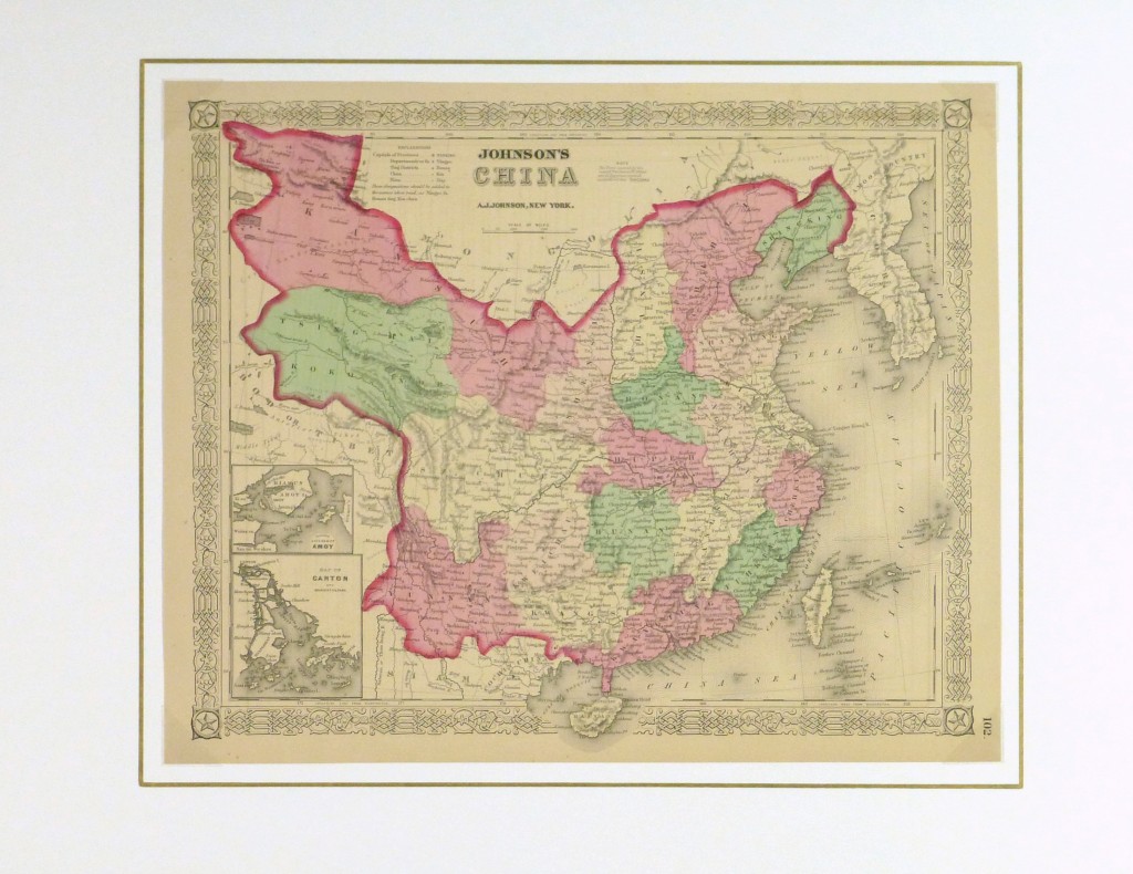 China Map, 1868 - Original Art, Antique Maps & Prints