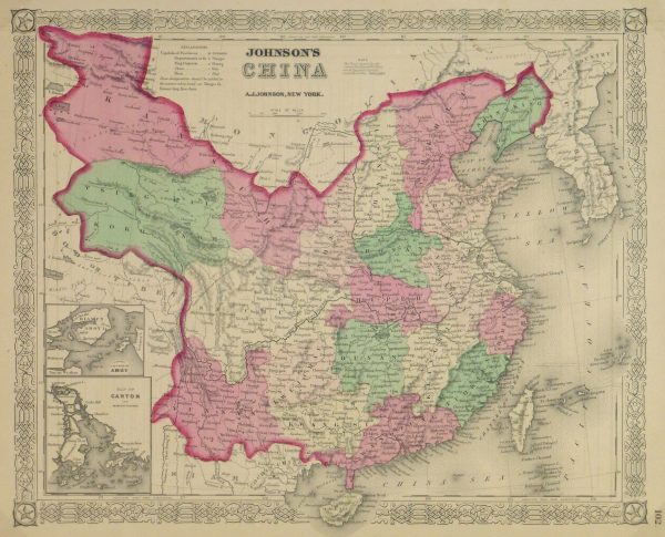 China Map, 1868 - Original Art, Antique Maps & Prints