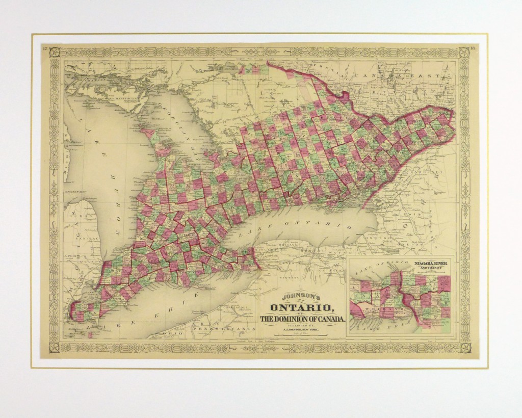 Ontario Map, 1868 - Original Art, Antique Maps & Prints