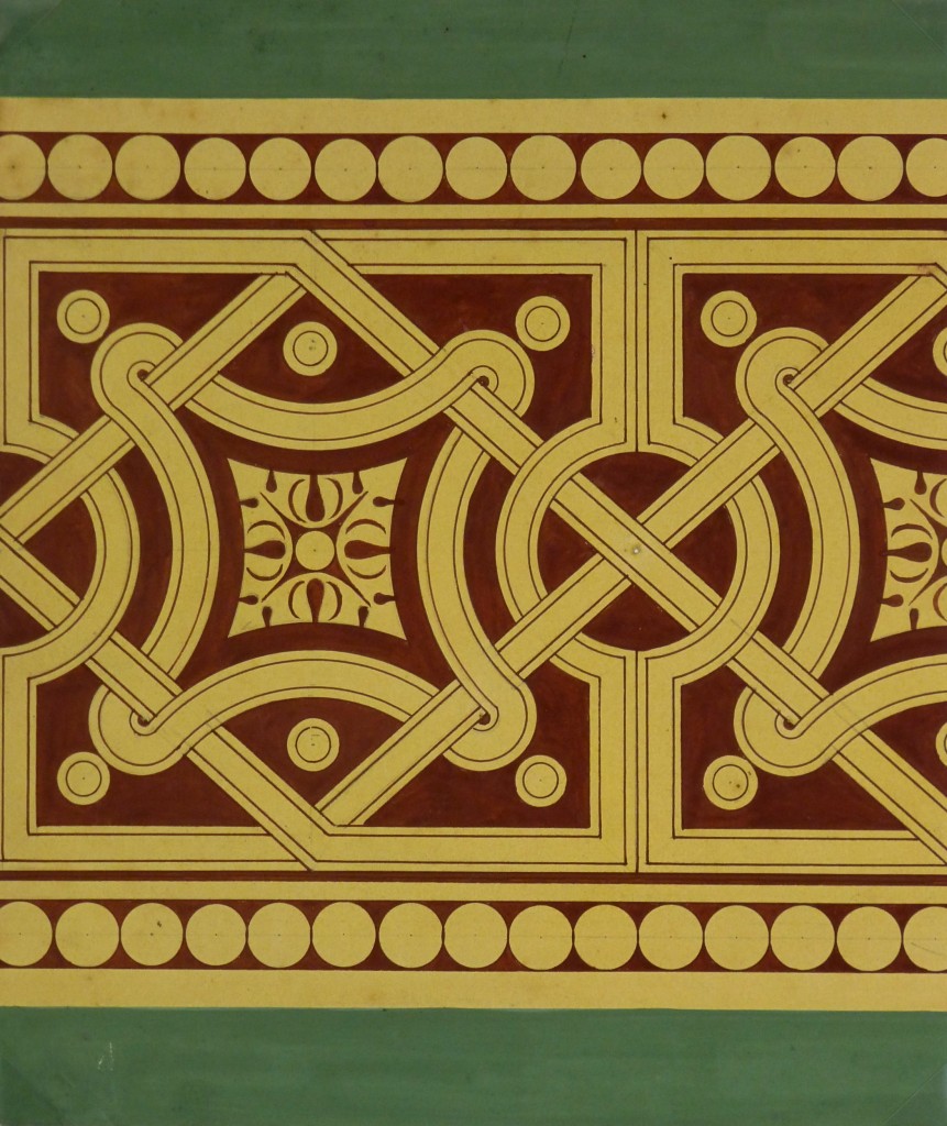 Interlocking Design Painting, Circa 1900 - Original Art, Antique Maps ...