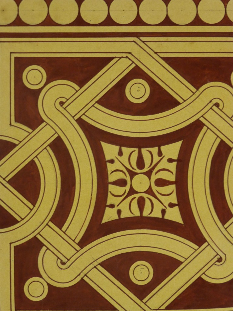 Interlocking Design Painting, Circa 1900 - Original Art, Antique Maps ...