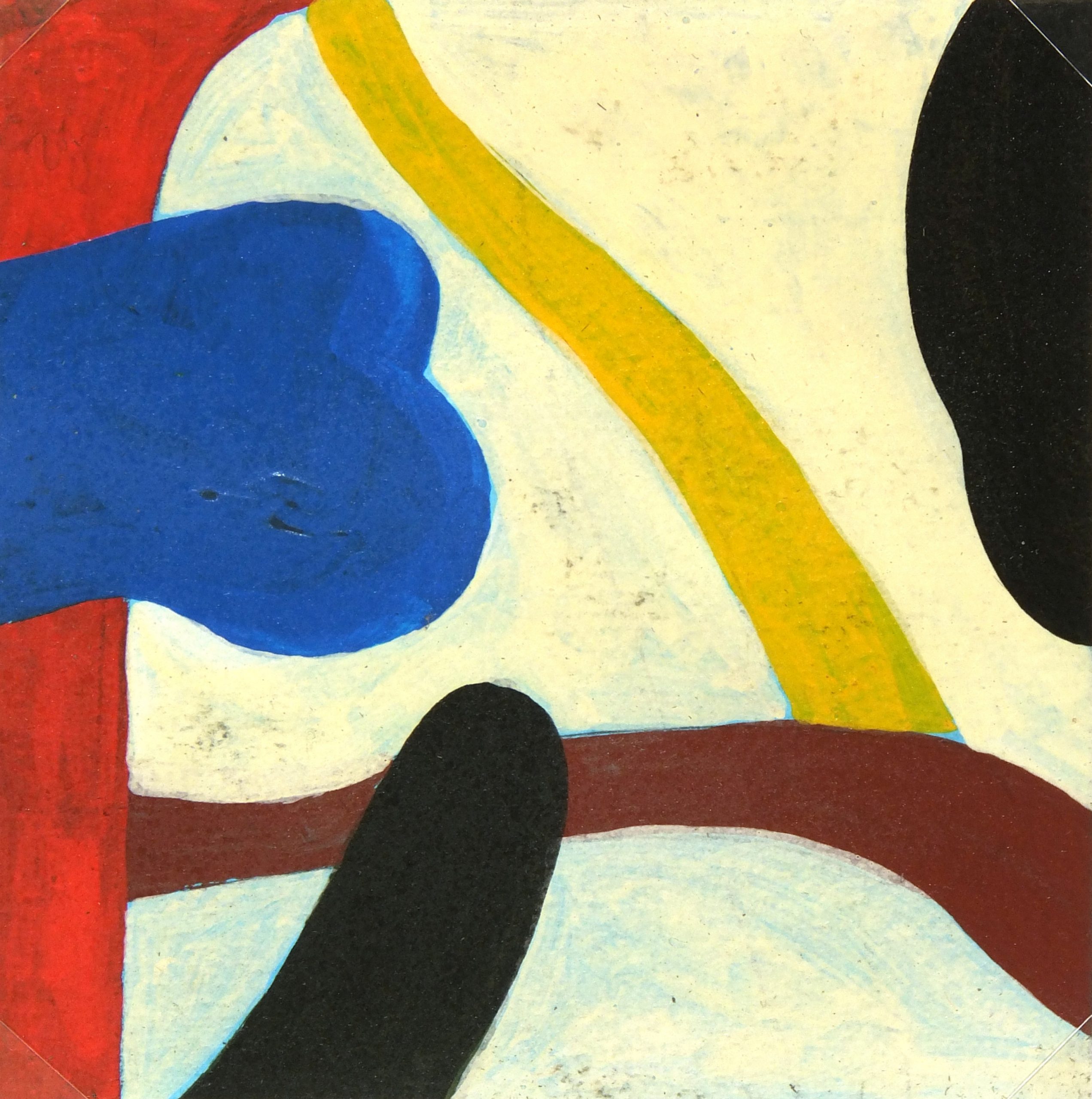 Abstract Oil Painting, Circa 1940 - Original Art, Antique Maps & Prints