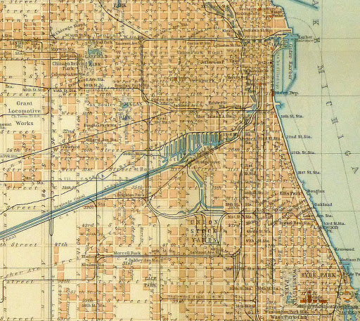 Map of Chicago, 1904 - Original Art, Antique Maps & Prints