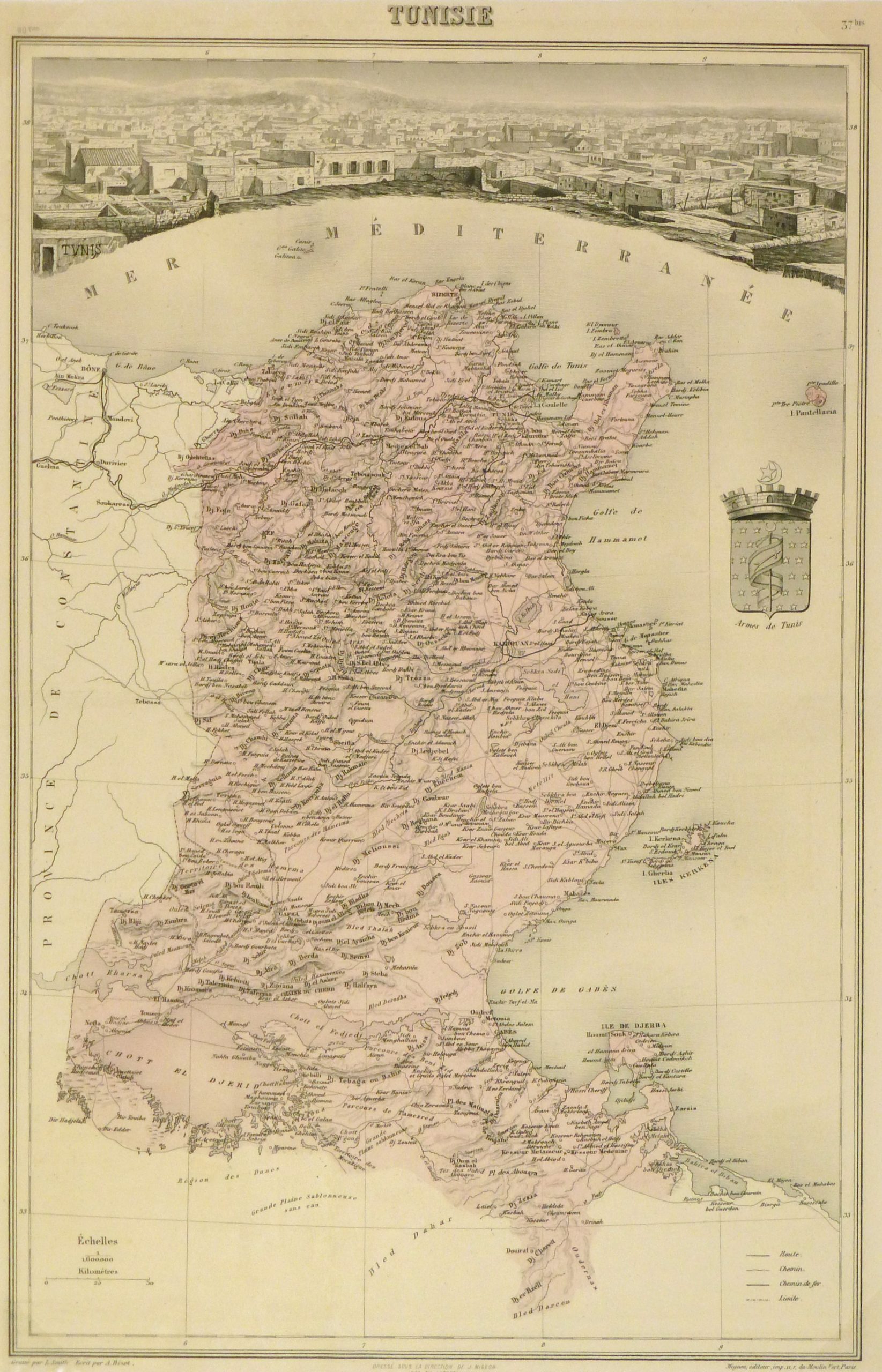 Roman Empire Map, 1868