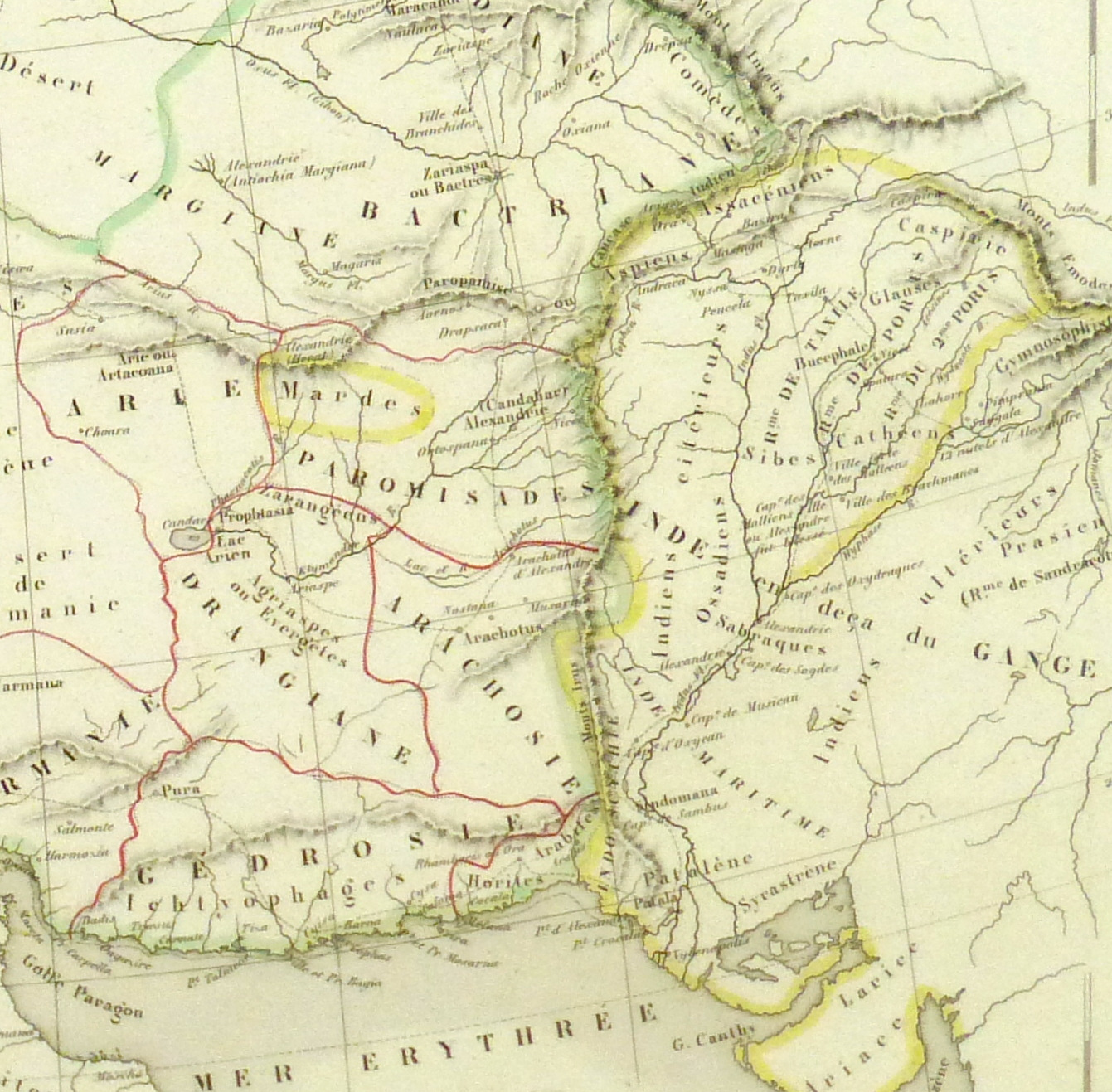 Alexander the Great Map, 1845 - Original Art, Antique Maps & Prints