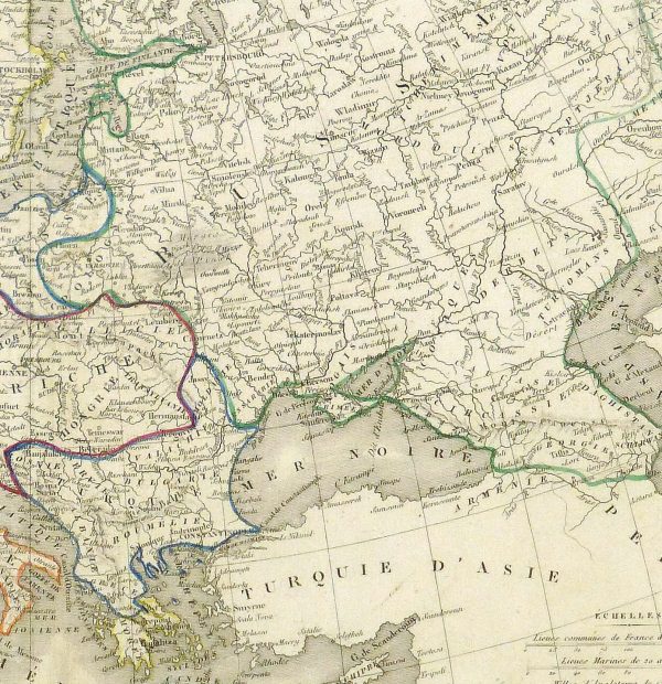 Europe Map, 1842 - Original Art, Antique Maps & Prints