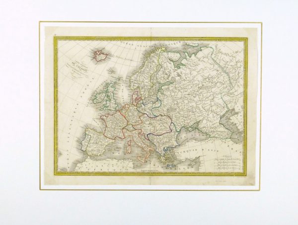 Europe Map, 1842 - Original Art, Antique Maps & Prints