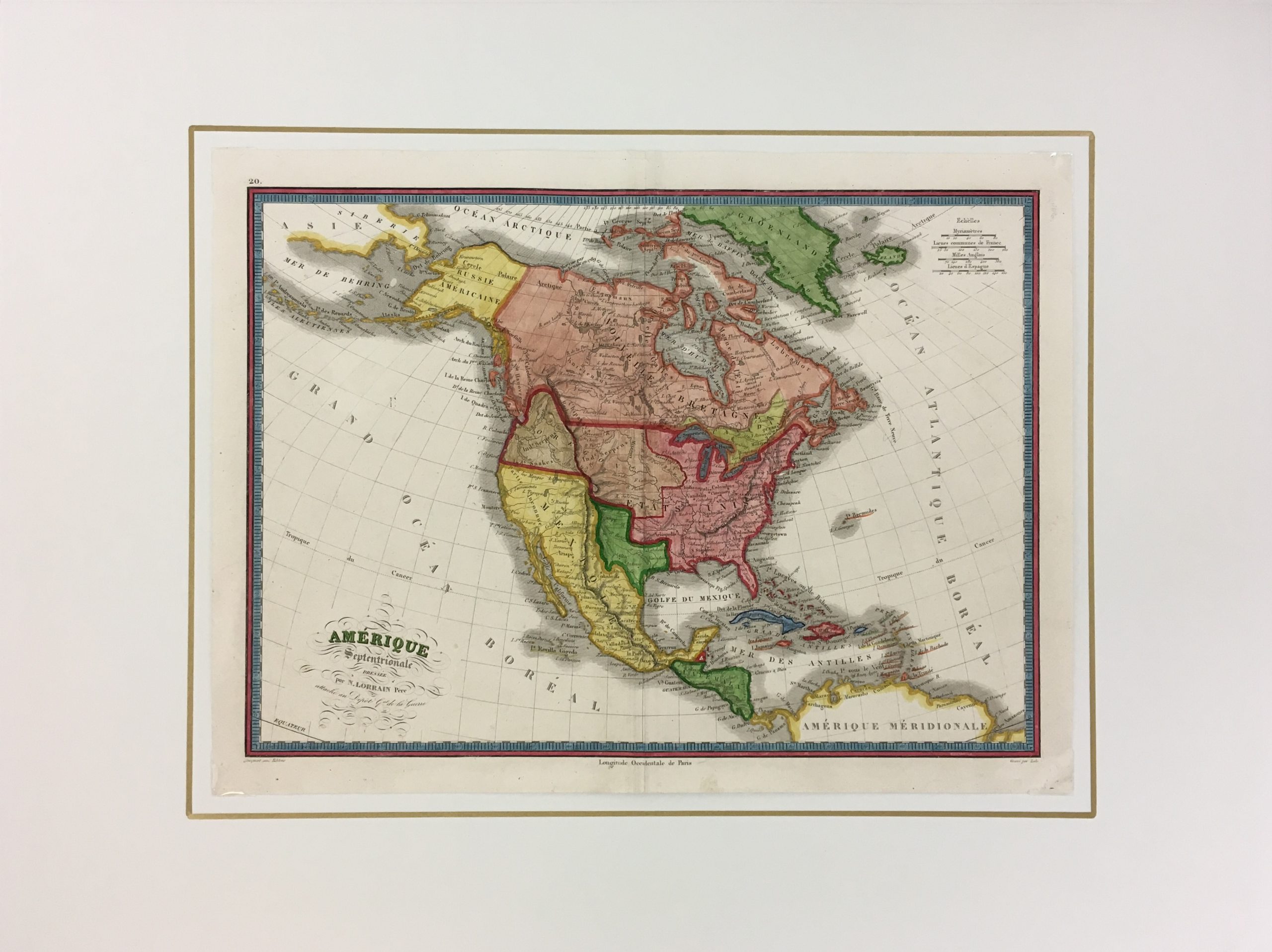 Texas Republic Map, 1838 - Original Art, Antique Maps & Prints