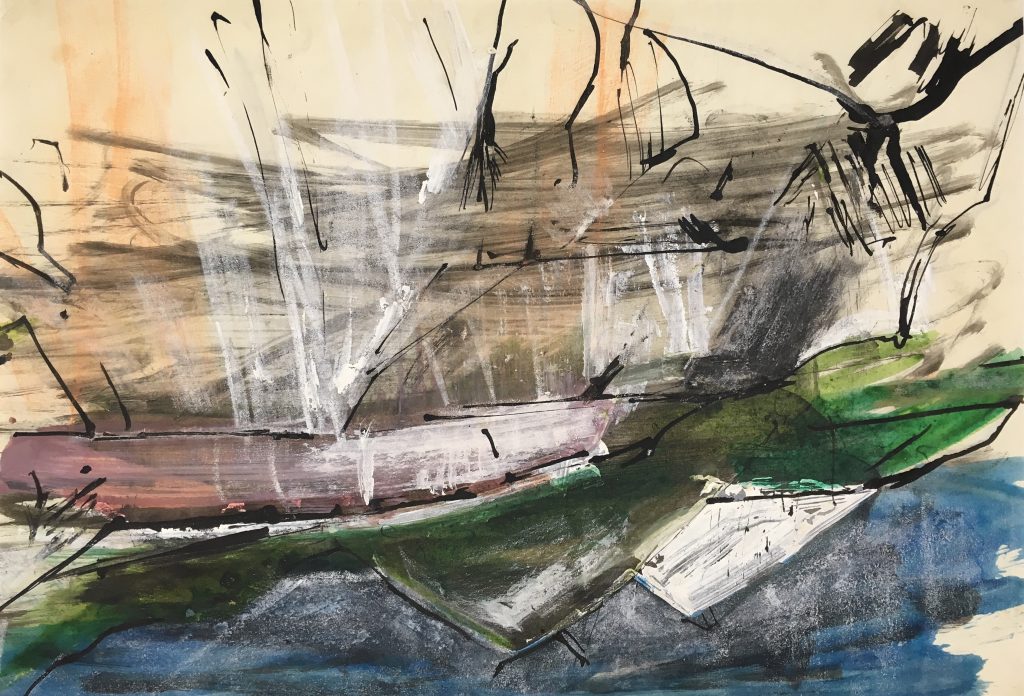 England South Coast, Modern Landscape - Robert Kitts, c.1950 - Original ...