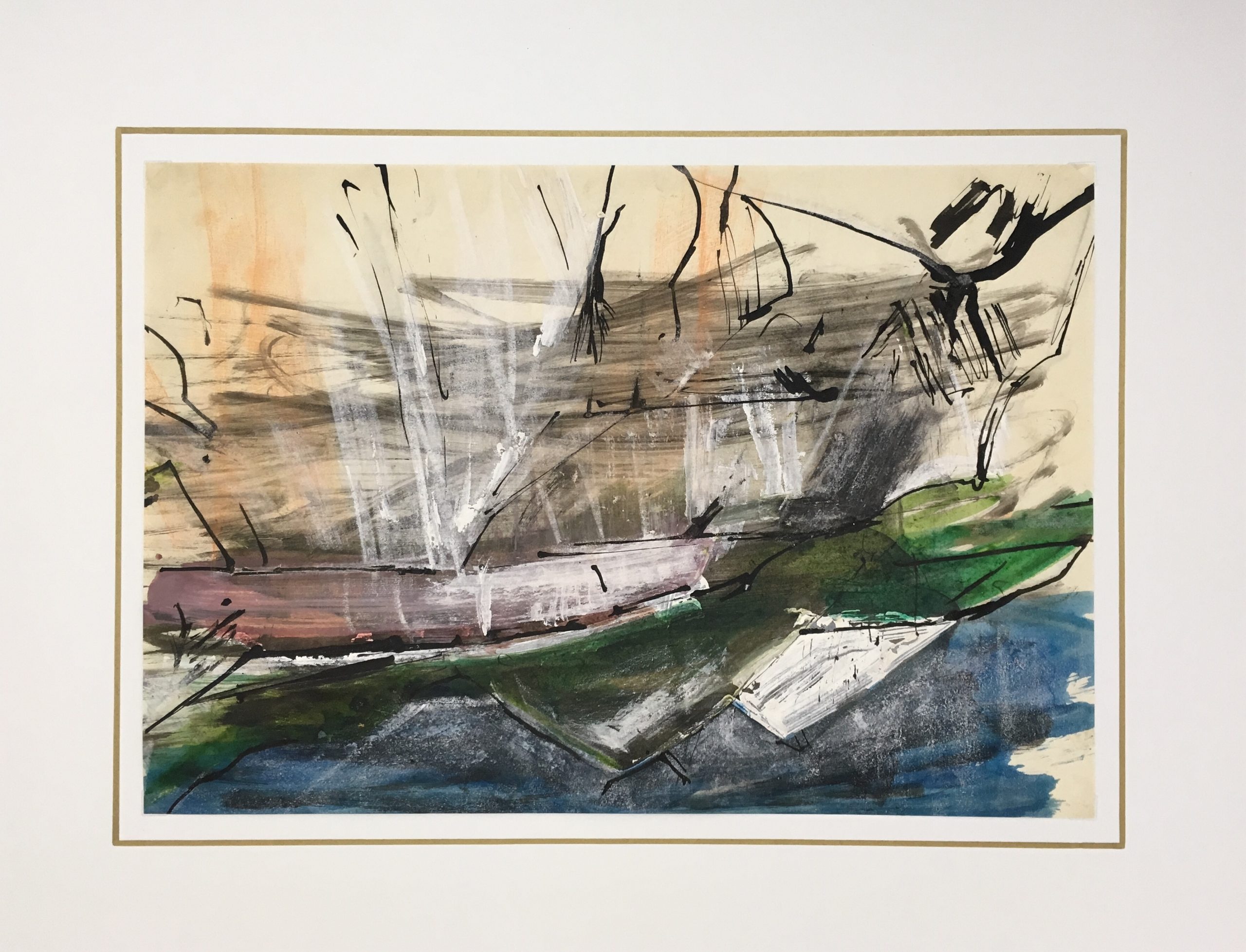 England South Coast, Modern Landscape - Robert Kitts, c.1950 - Original ...