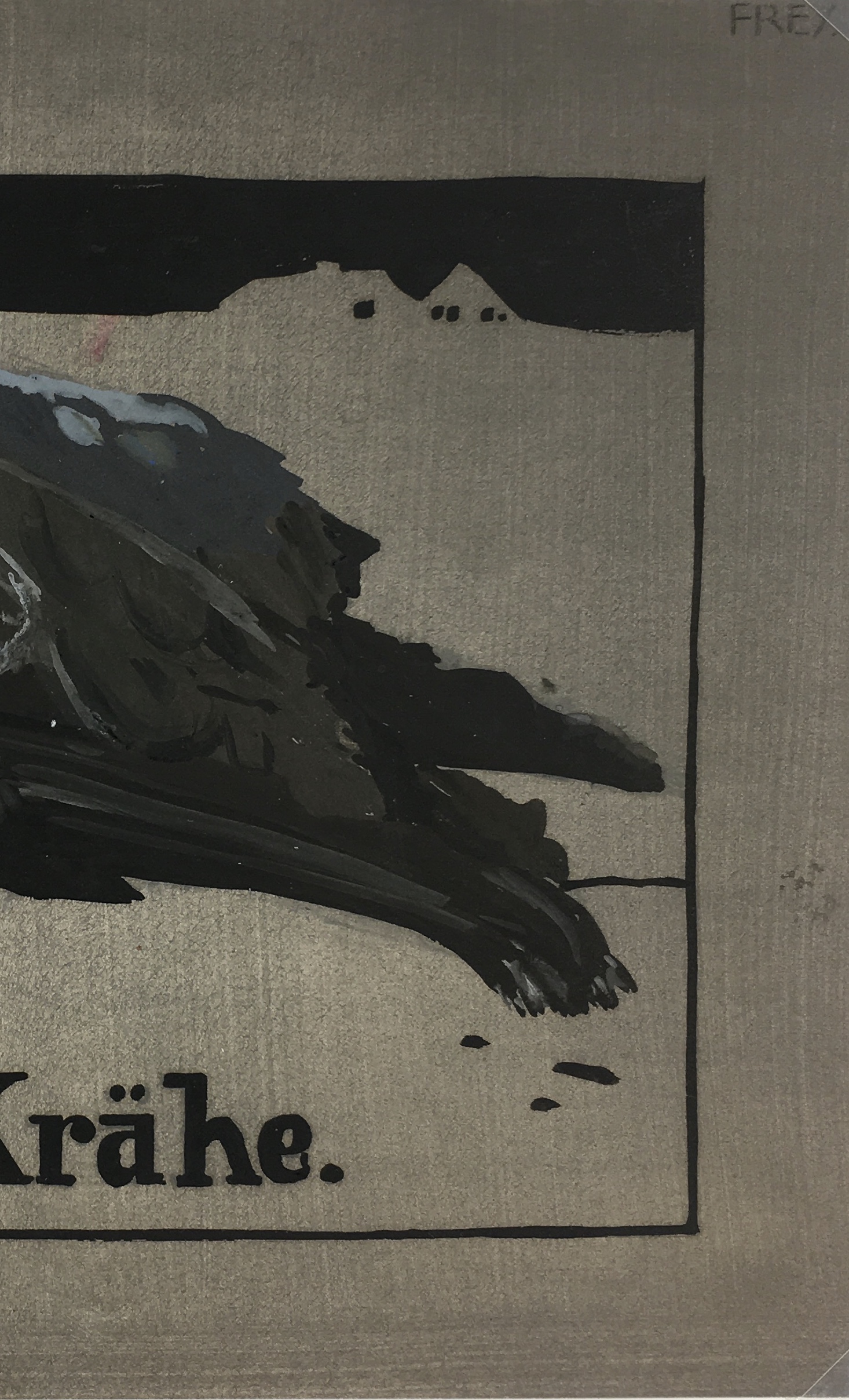 Animals Original Art - Crow, Frey, c.1920 - Original Art, Antique Maps ...