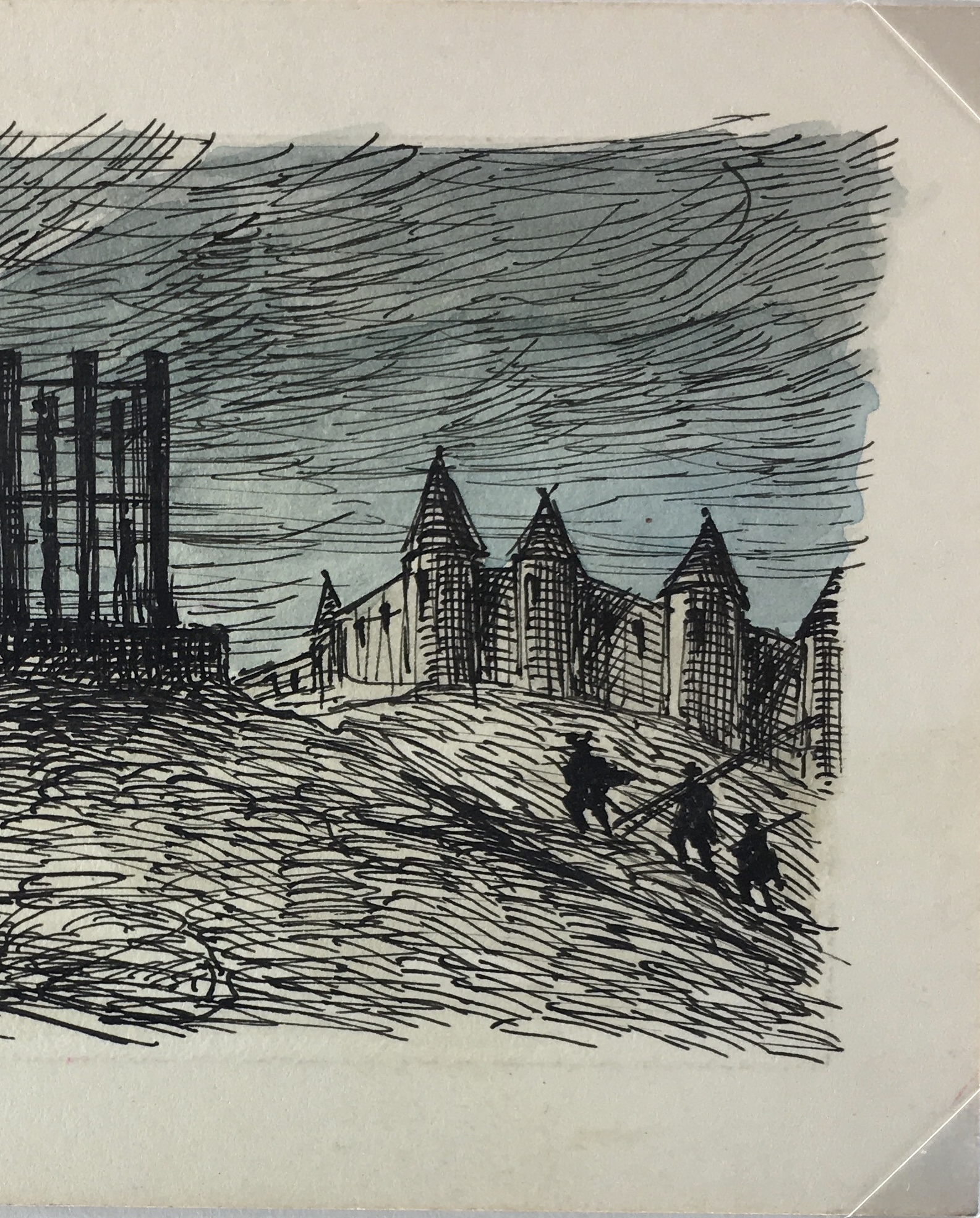 Drawings Original Art - Pen & Ink - Medieval, c.1950 - Original Art ...