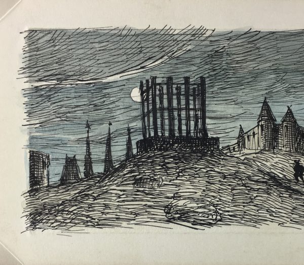 Drawings Original Art - Pen & Ink - Medieval, c.1950 - Original Art ...