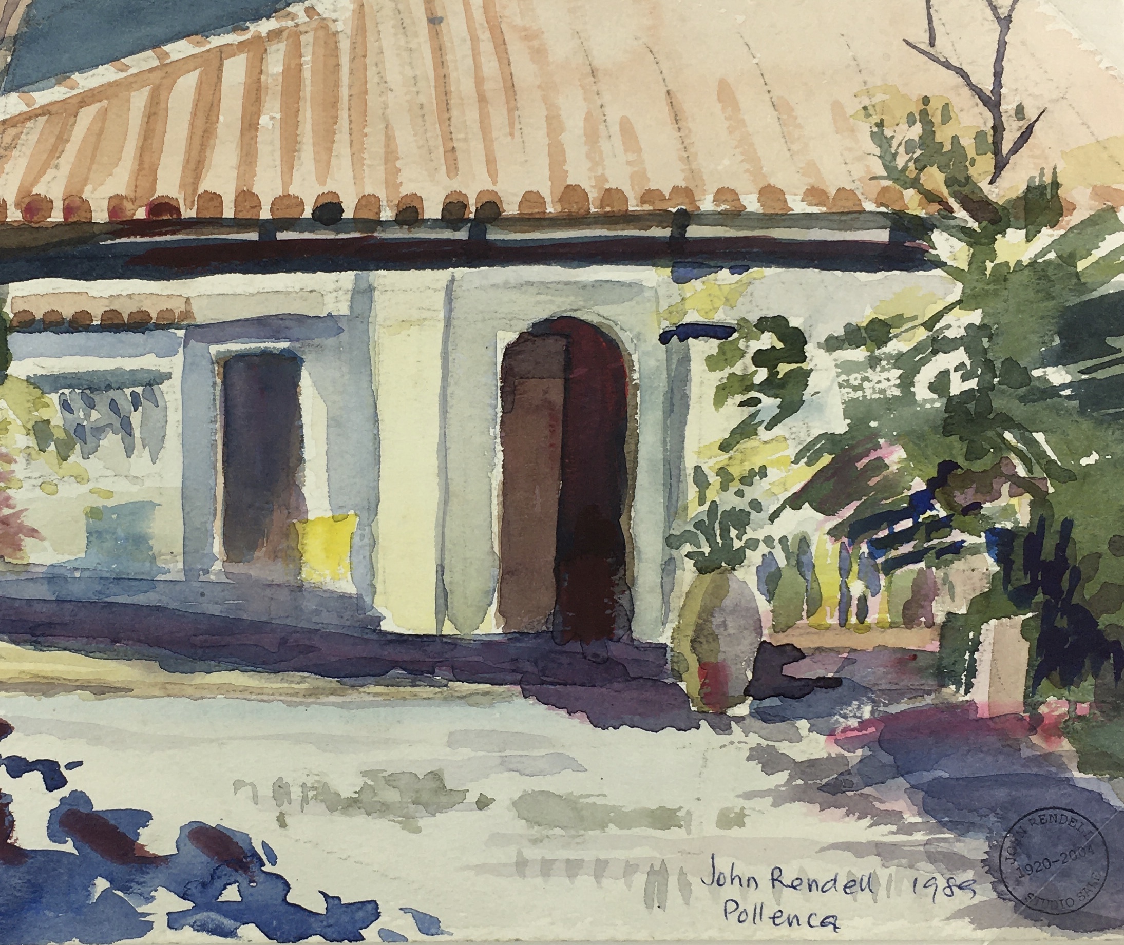 Spain Original Art - Pollenca, Mallorca, John Rendell, 1989 - Original ...