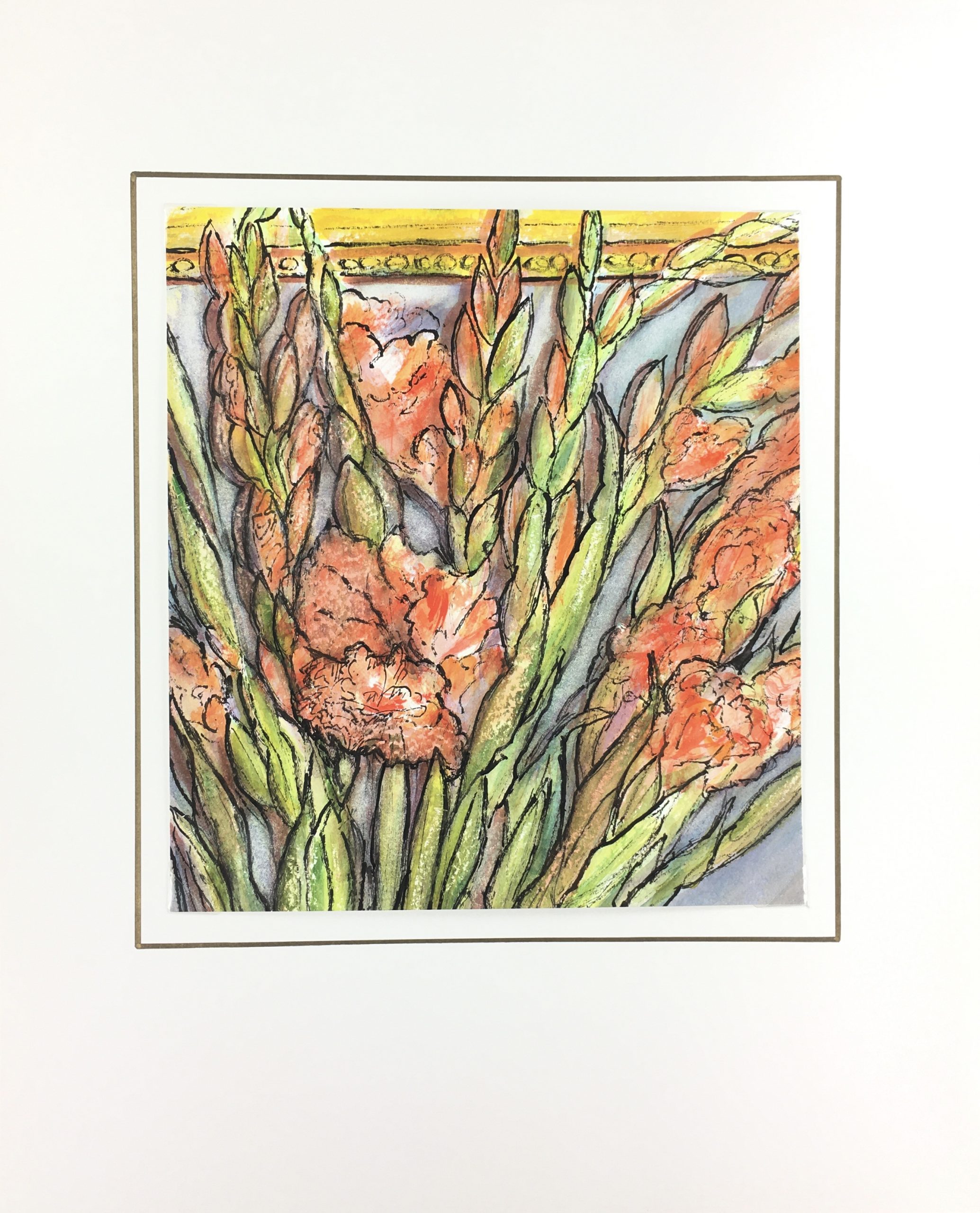 Flowers & Plants Original Art - Red, Fischer, c.1960 - Original Art ...
