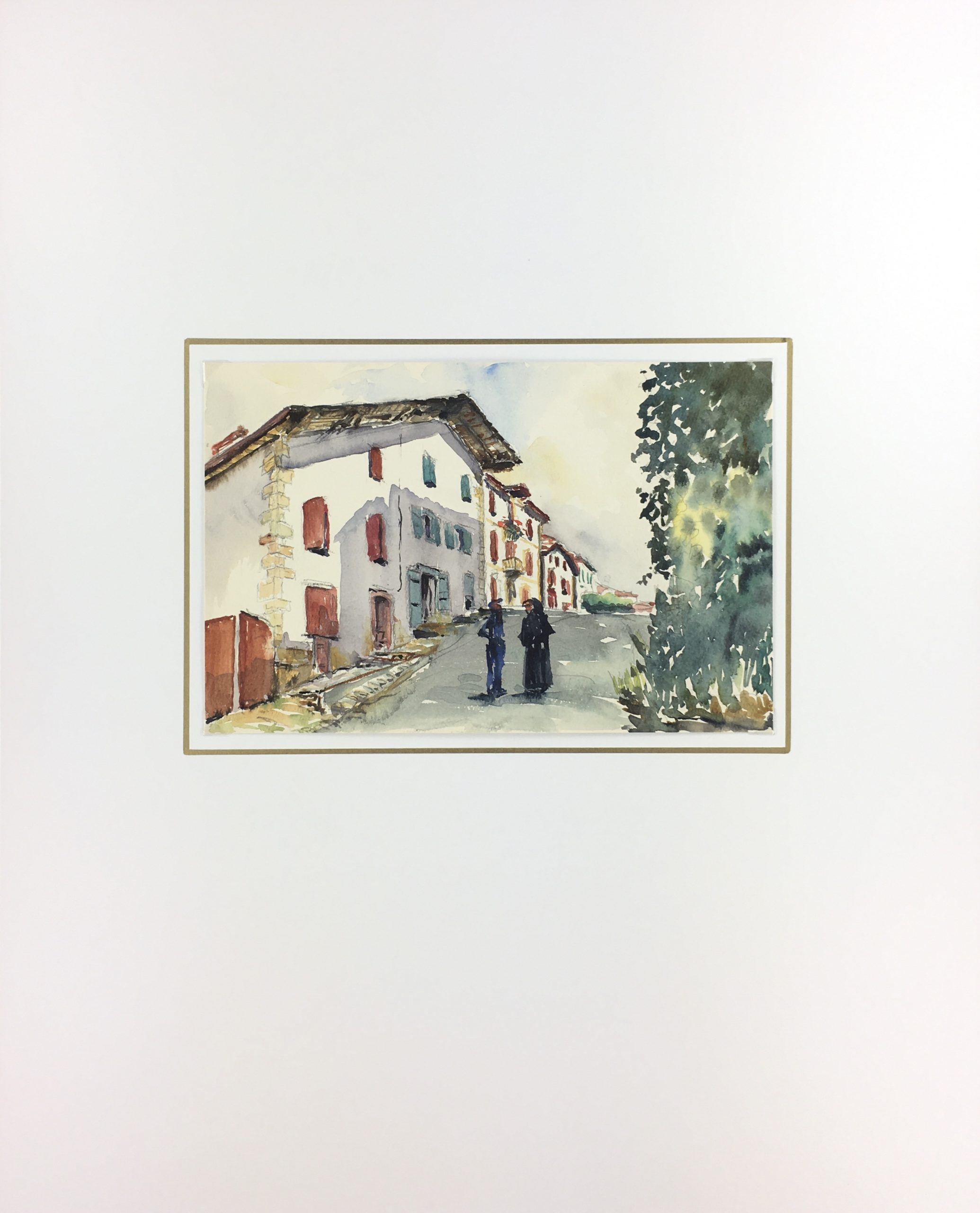 France Original Art - French Landscape, C. Groux, c.1940 - Original Art ...