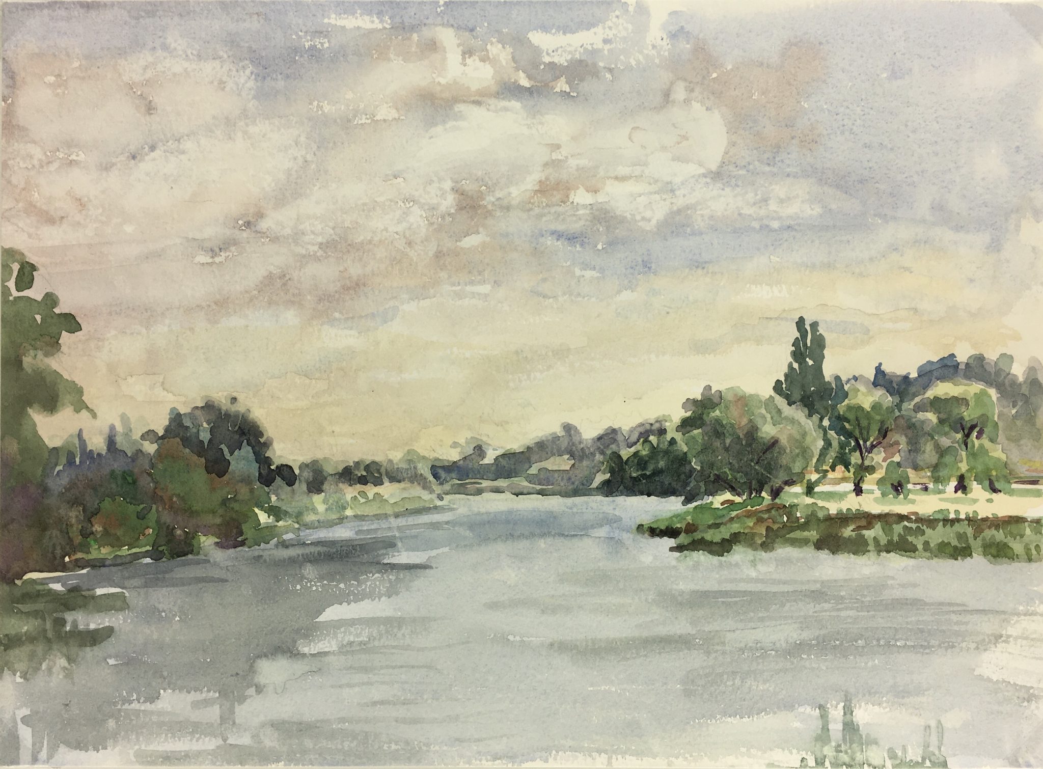 Great Britain/UK Original Art - English Watercolor - Landscape, c.1950 ...