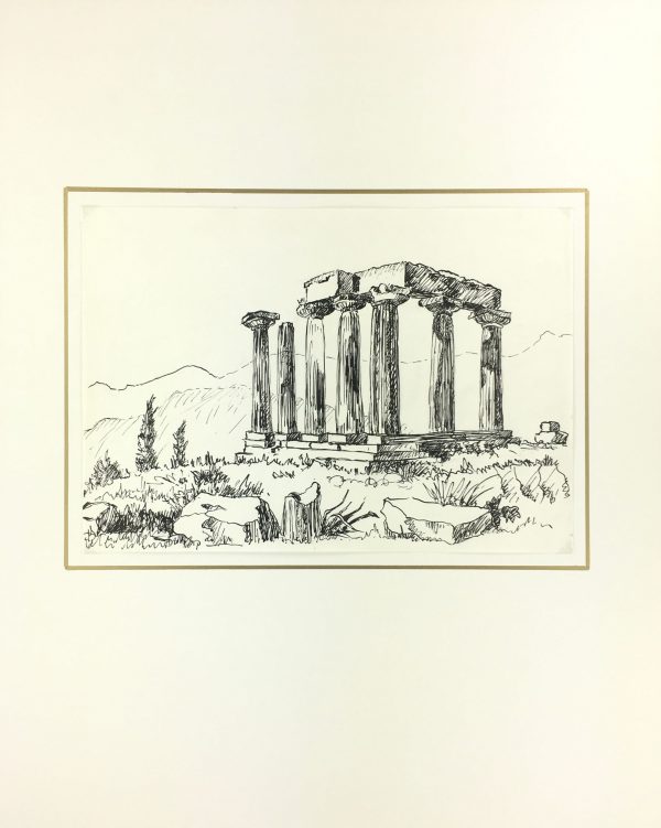 Italy Original Art - Pen & Ink - Ancient Ruins, c.1980 - Original Art ...
