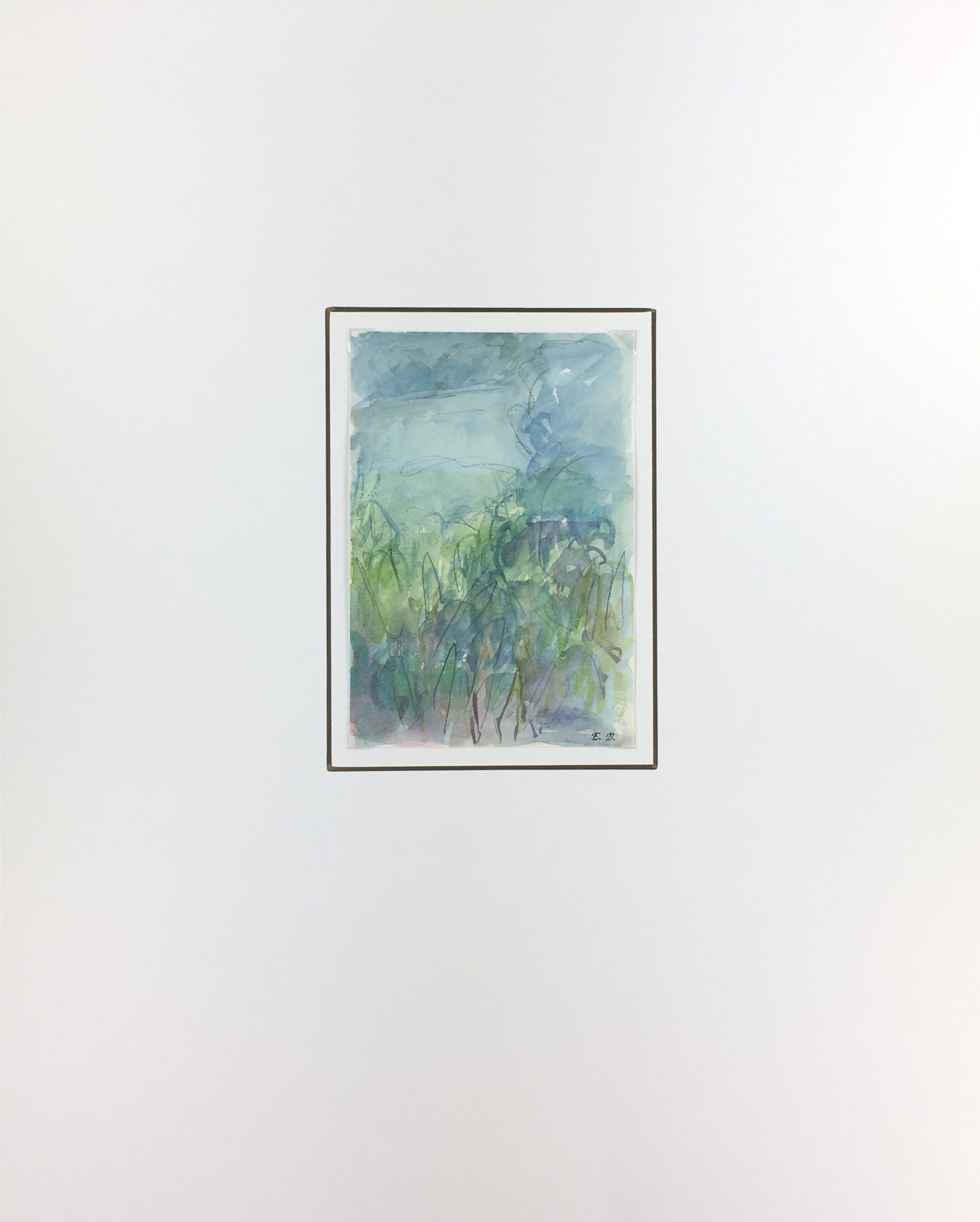 Abstract Modern Original Art - Bleu Paysage, Eric Brault, 1900 ...