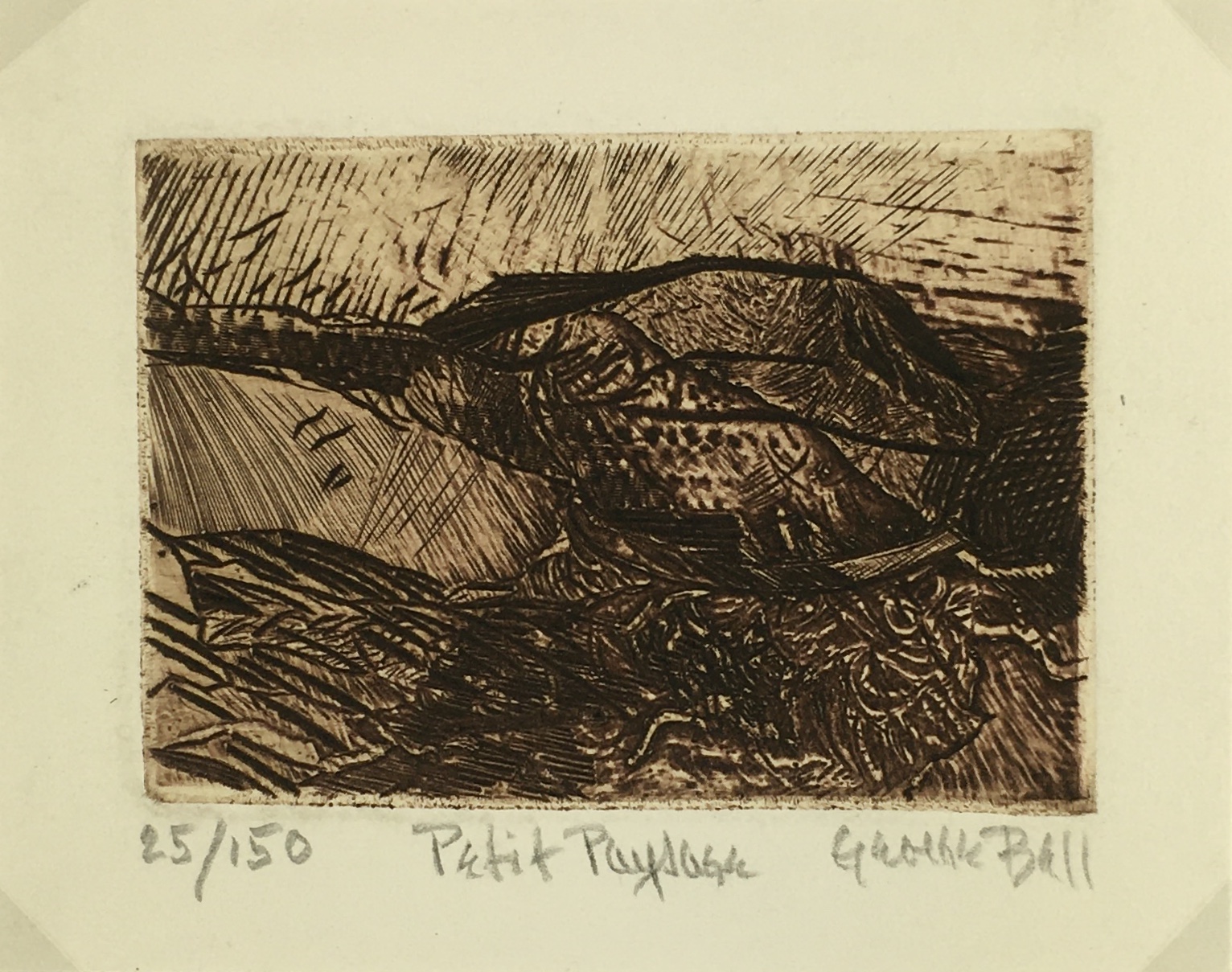 Engravings & Etchings Original Art - Little Landscape, George Ball ...