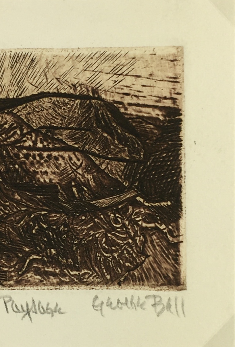 Engravings & Etchings Original Art - Little Landscape, George Ball ...