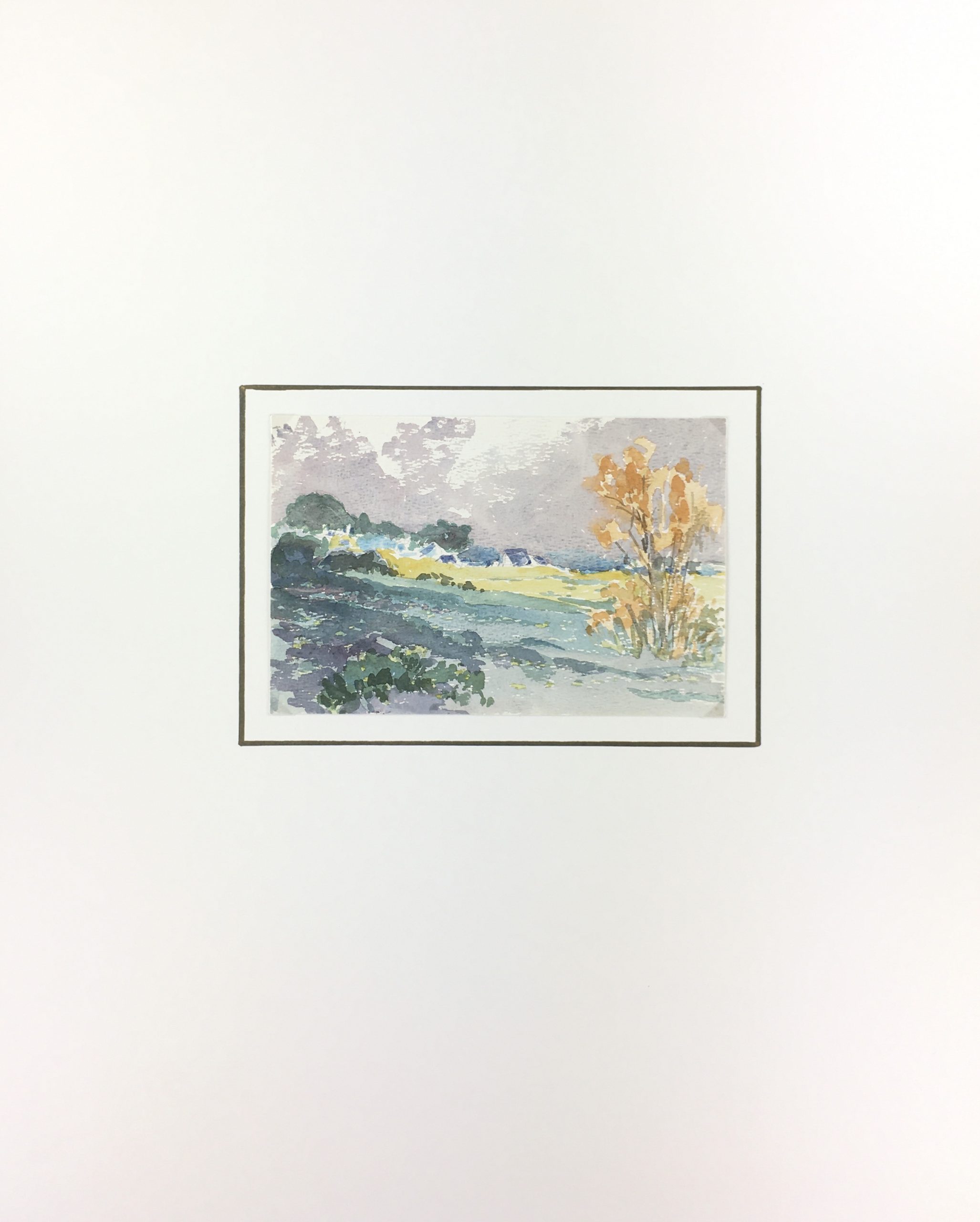 Landscapes Original Art - Watercolor - Oncoming Autumn, C. Herbetz, c ...
