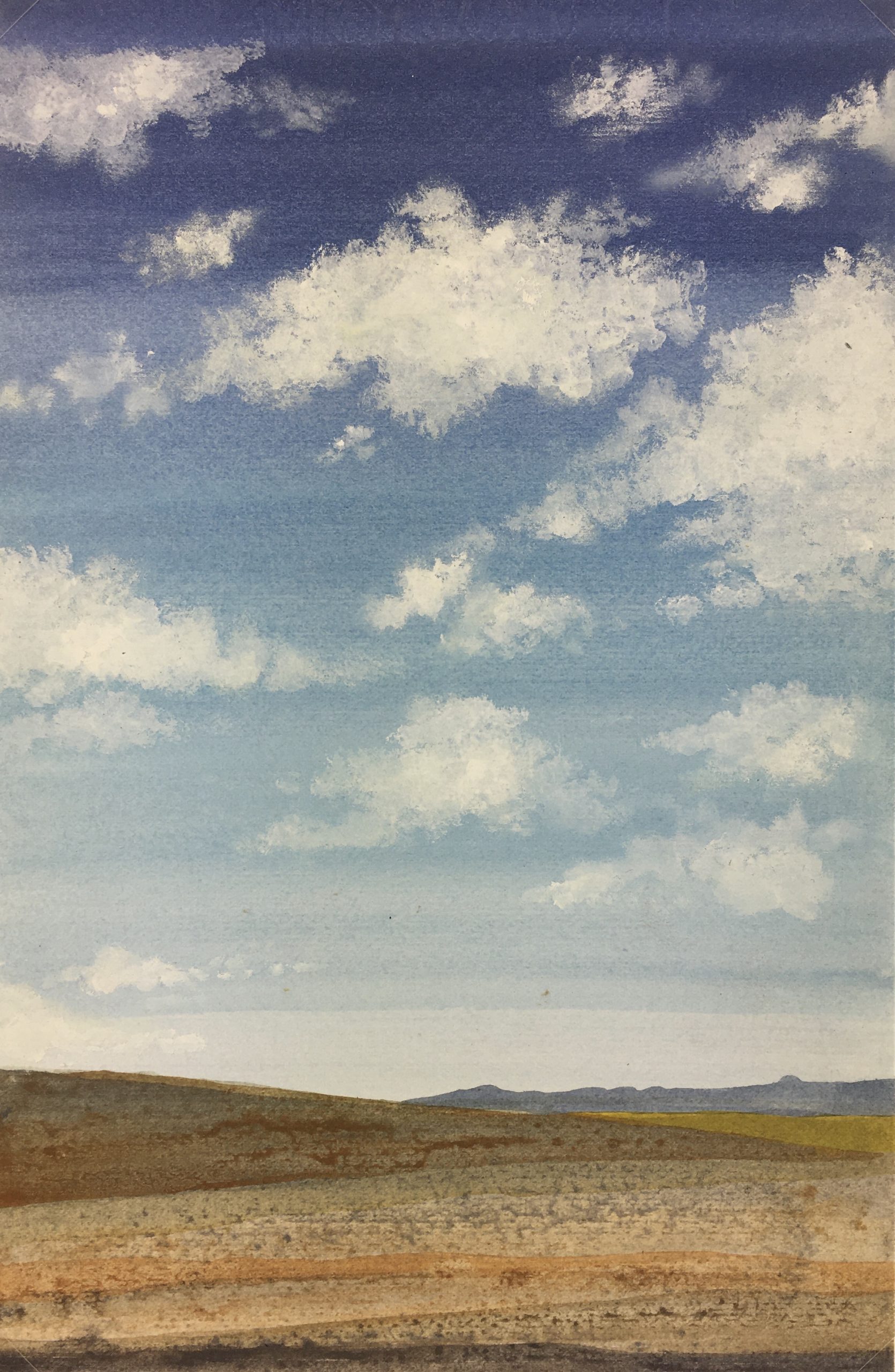 Landscapes Original Art - Desert Sky, French, c.1970 - Original Art, Antique Maps & Prints