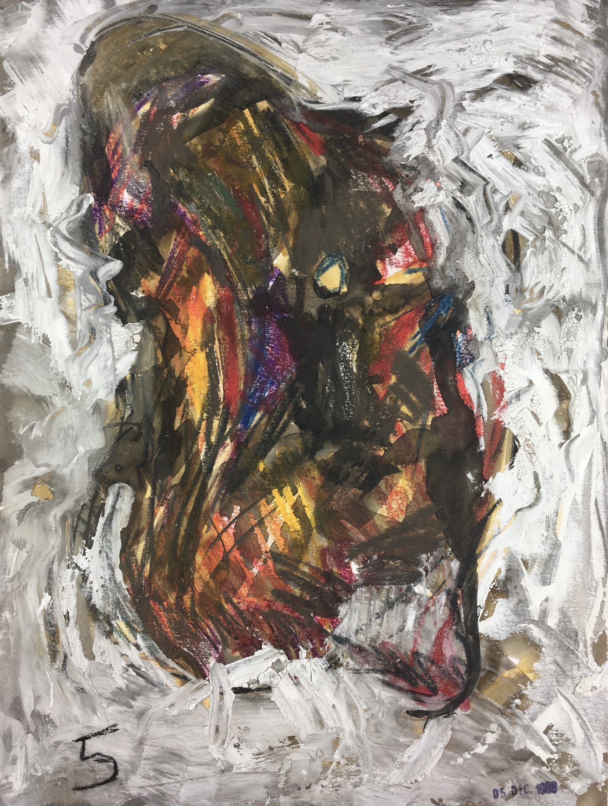 Abstract Modern Original Art - Abstract, Max, 1986 - Original Art ...