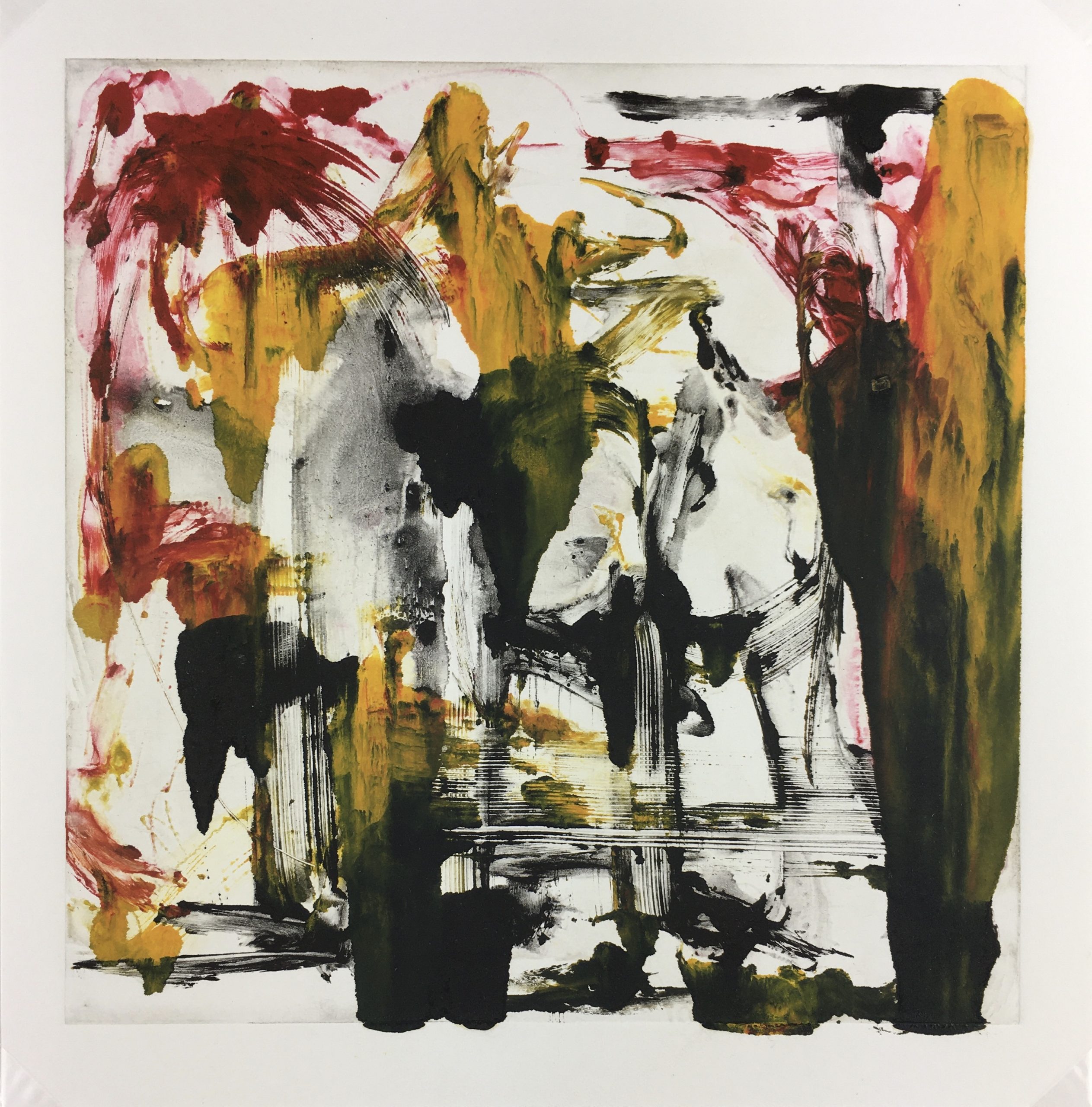 Abstract Modern Original Art - Abstract, Kismine Varner, c.1990 ...