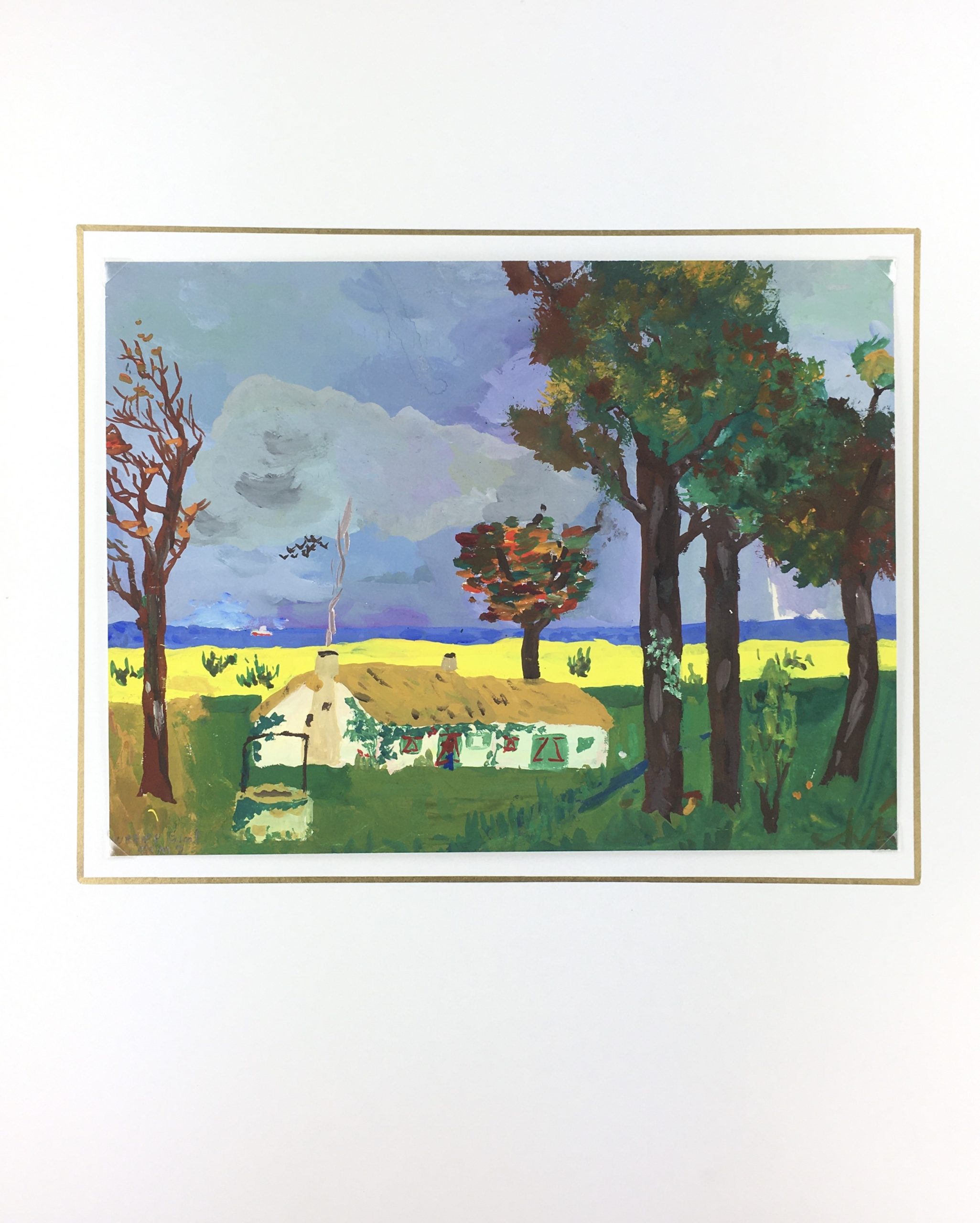Country Landscapes Original Art - Autumn Landscape, C.1960 - Original ...