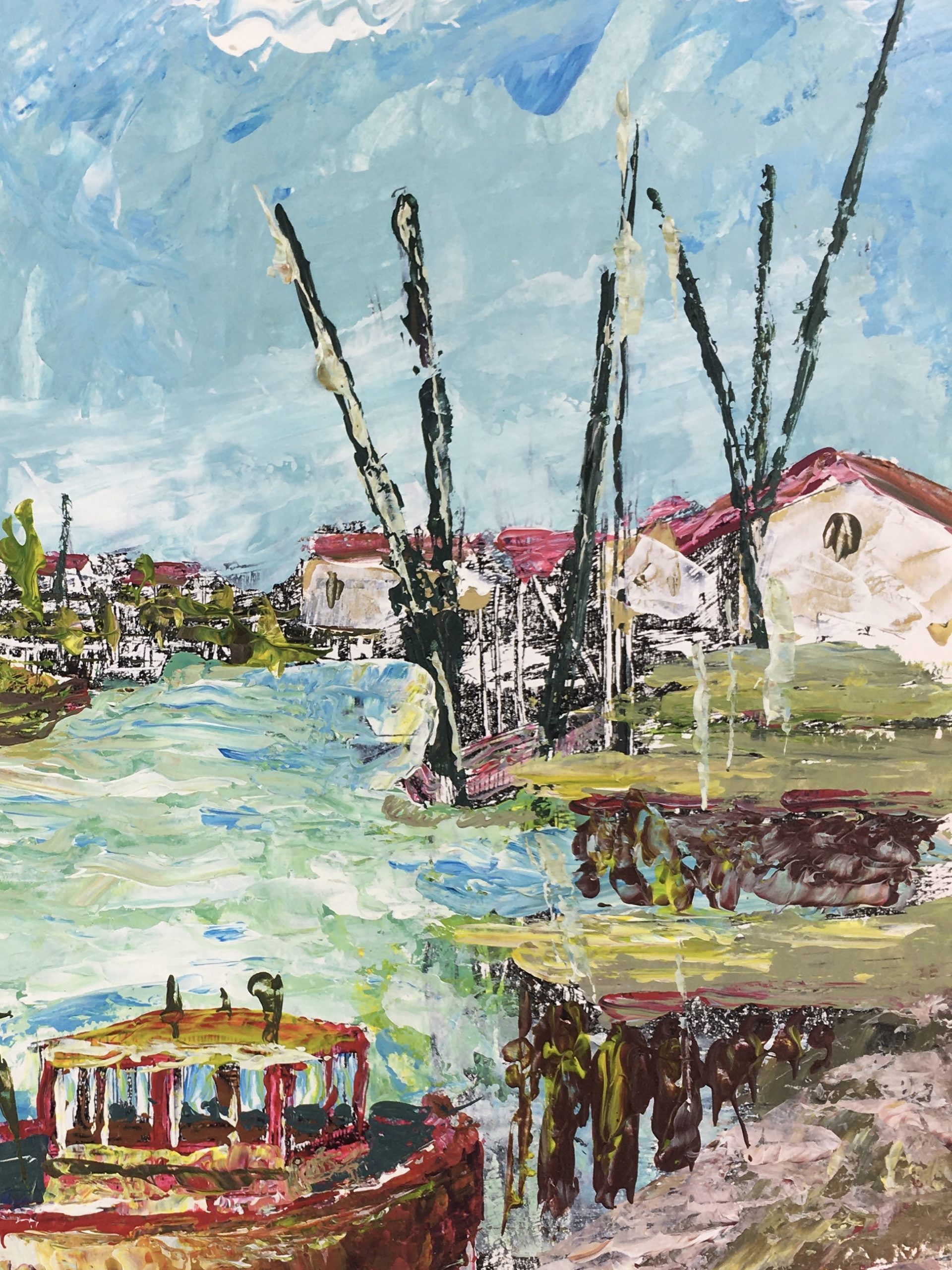 Maritime Original Art - Fishing Boat, - Original Art, Antique Maps & Prints