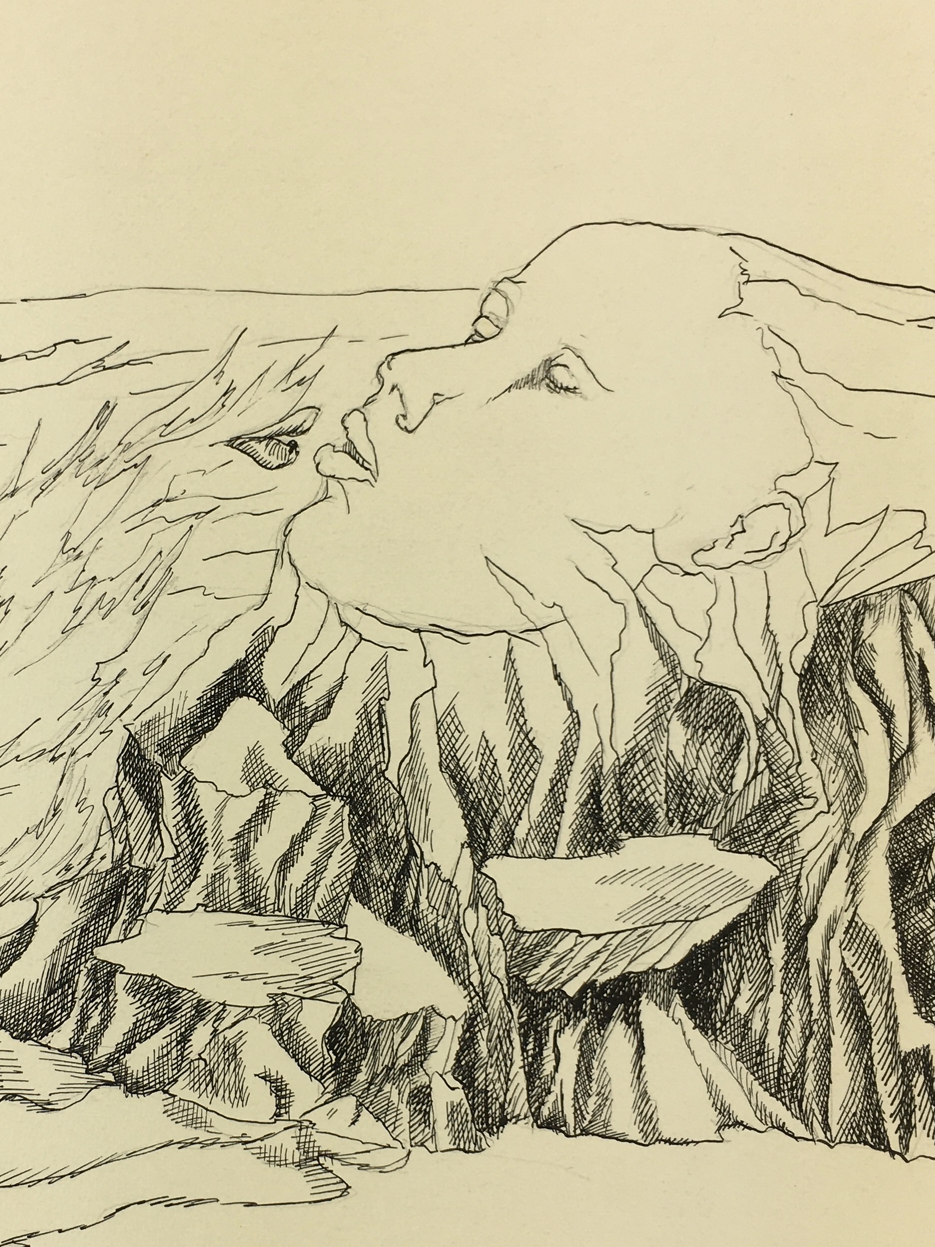 Surreal Modern Original Art - Surreal Landscape, Lessieur, 1980 ...