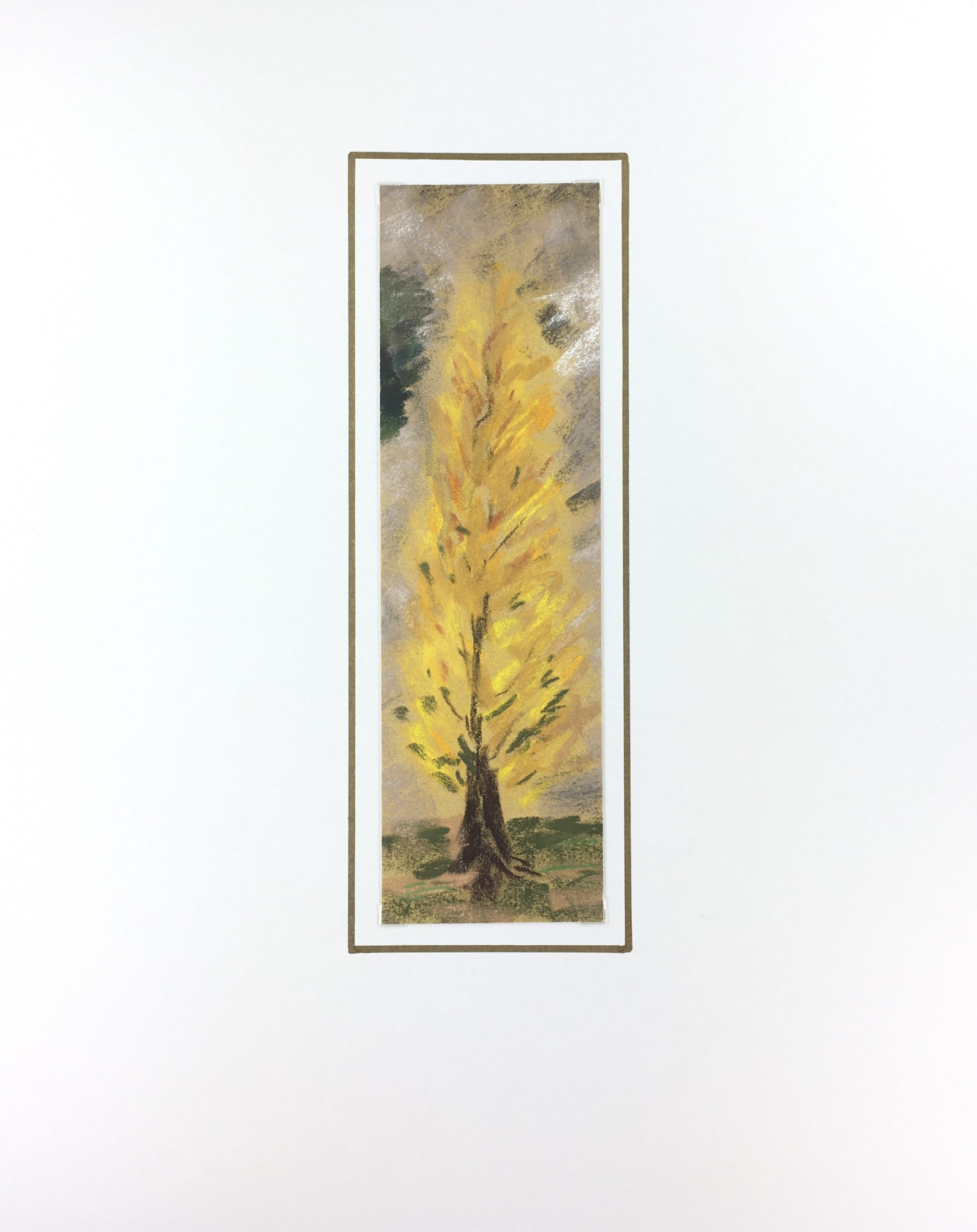 Trees Original Art - Oil Pastel - Ode to a Tree, C.1960 - Original Art ...