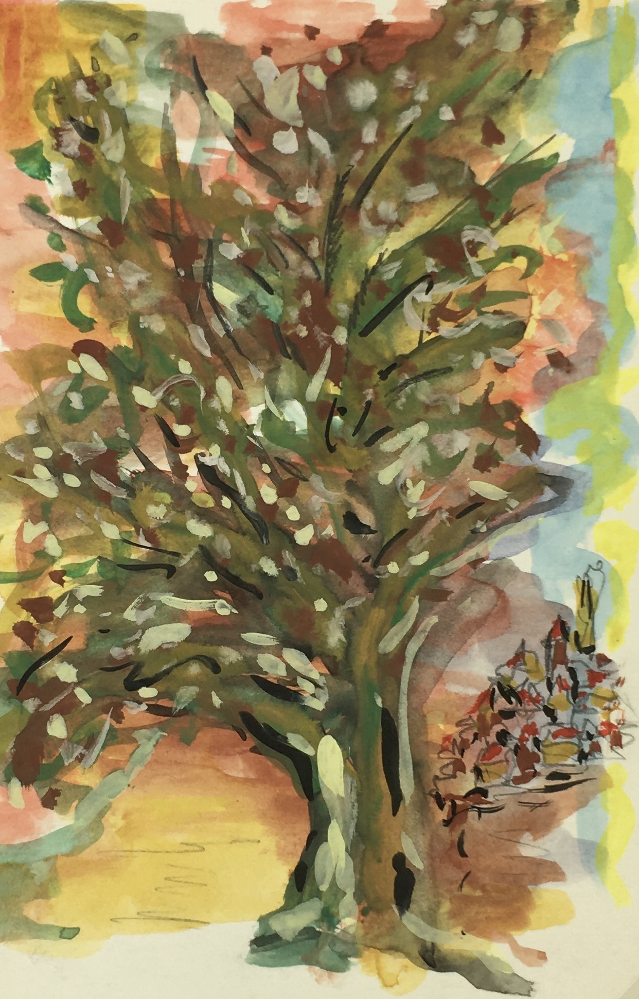 Trees Original Art - Color Tree, C.1960 - Original Art, Antique Maps ...