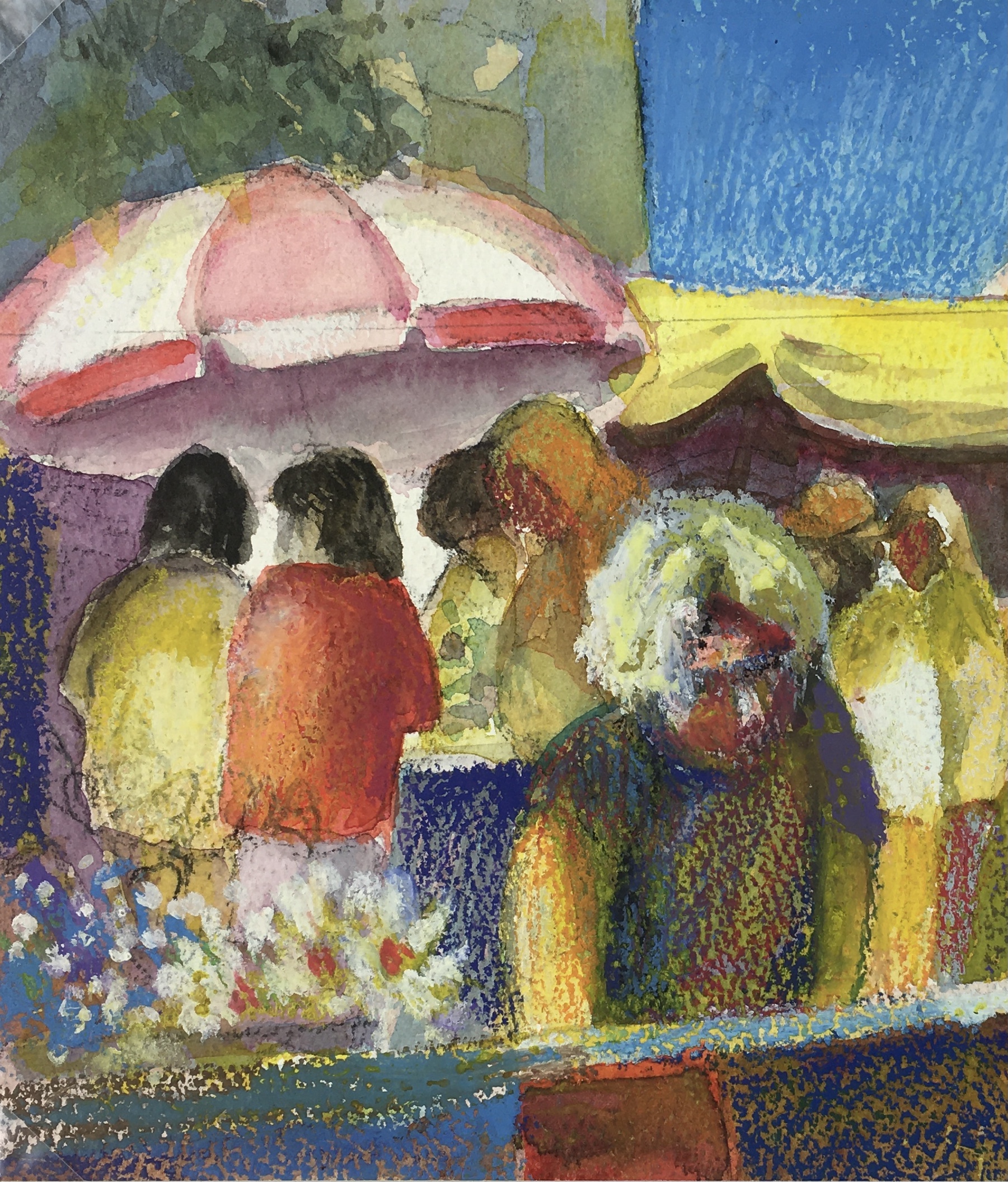 City Life Original Art - Market, John Rendell, C.1980 - Original Art ...